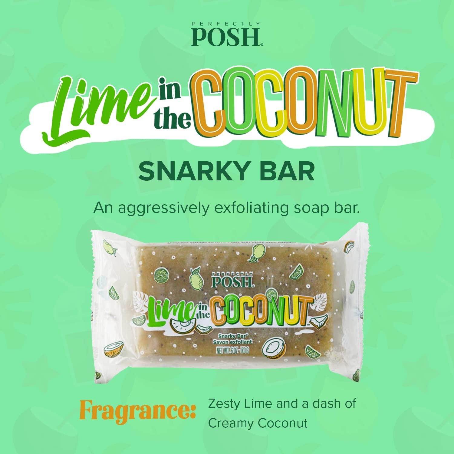Perfectly Posh Lime in the Coconut Snarky Bar - Luxurious Exfoliating Soap | Buy Now with ...