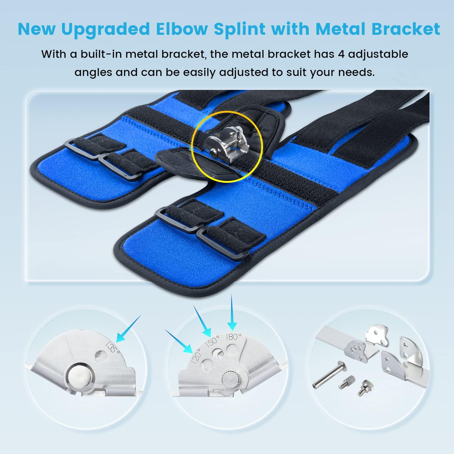 Elbow Splint Brace for Cubital Tunnel Syndrome - 4 Adjustable Angles ...