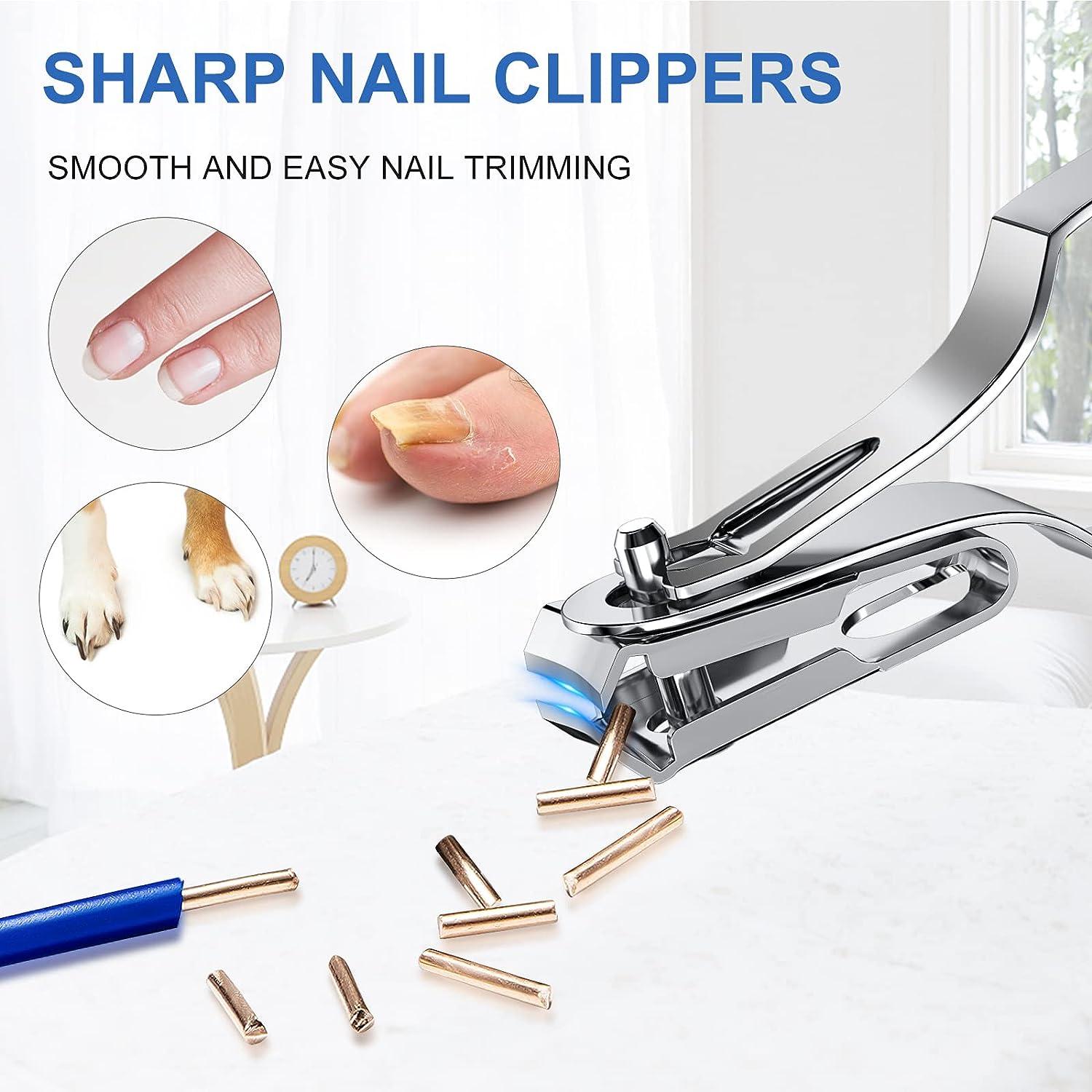 360 Degree Rotary Nail Clippers - Stainless Steel Fingernail Toenail ...