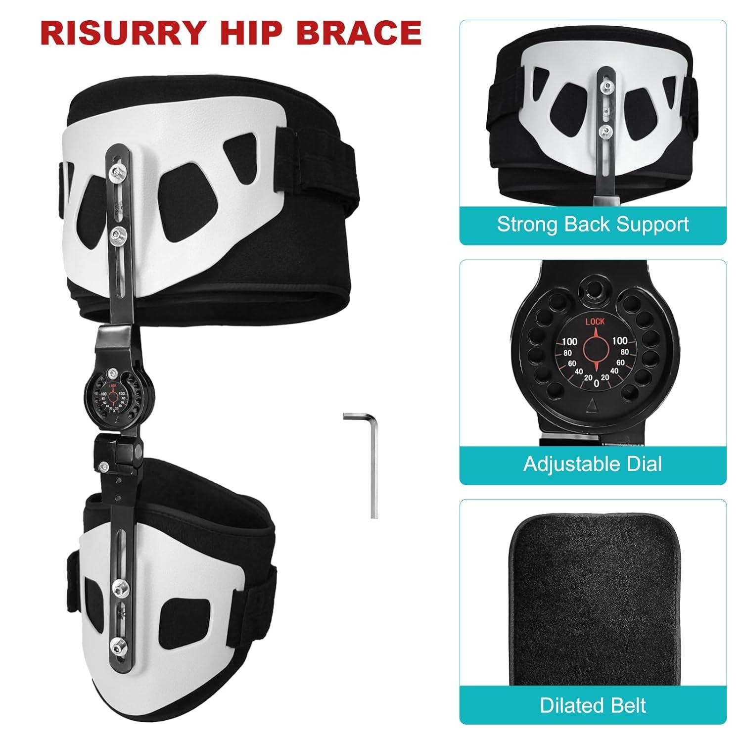 Abduction Hip Brace - Post Op ROM Stabilizer for Joint Protection ...