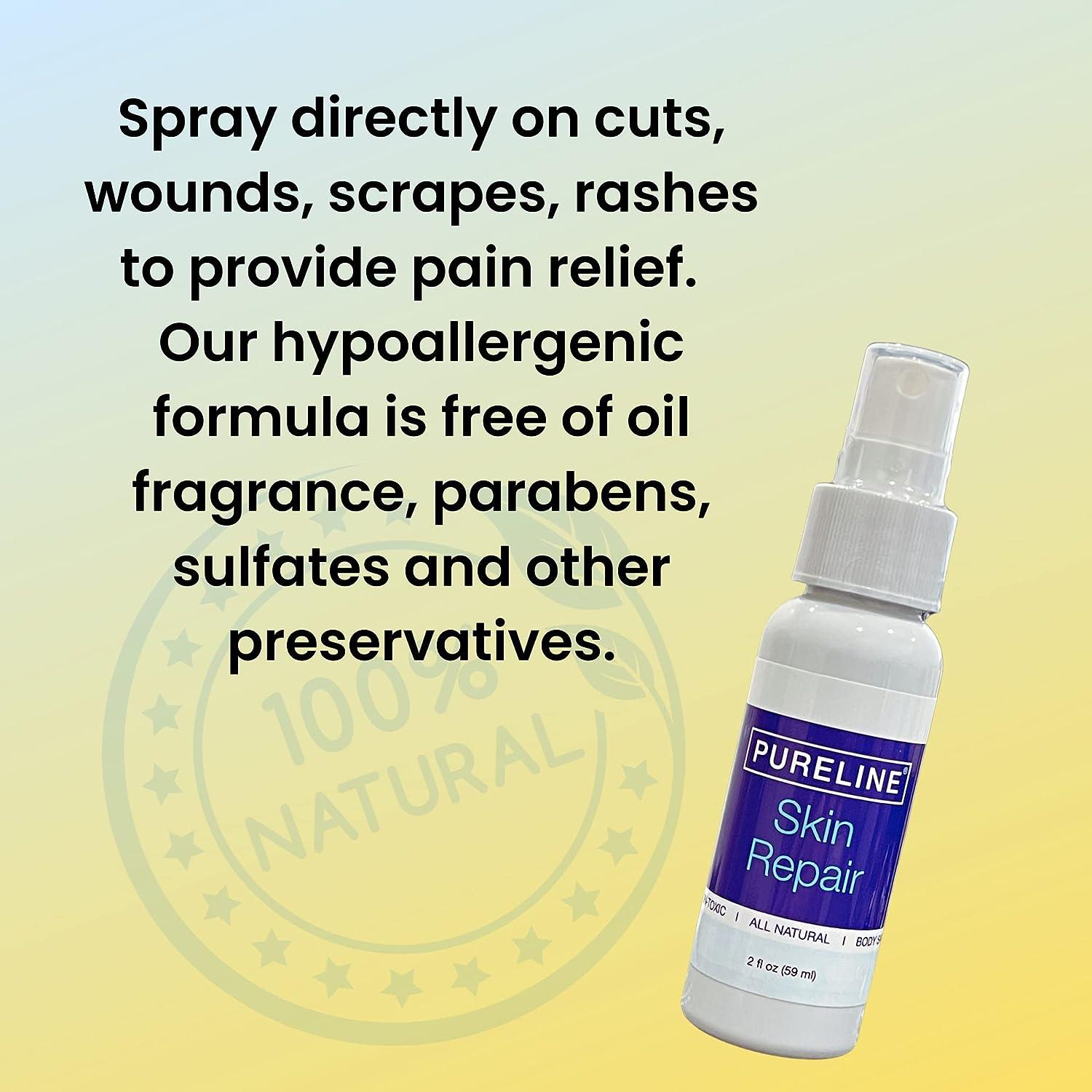 PURELINE Skin Repair Non-Toxic Wound Healing Ointment & Antimicrobial ...