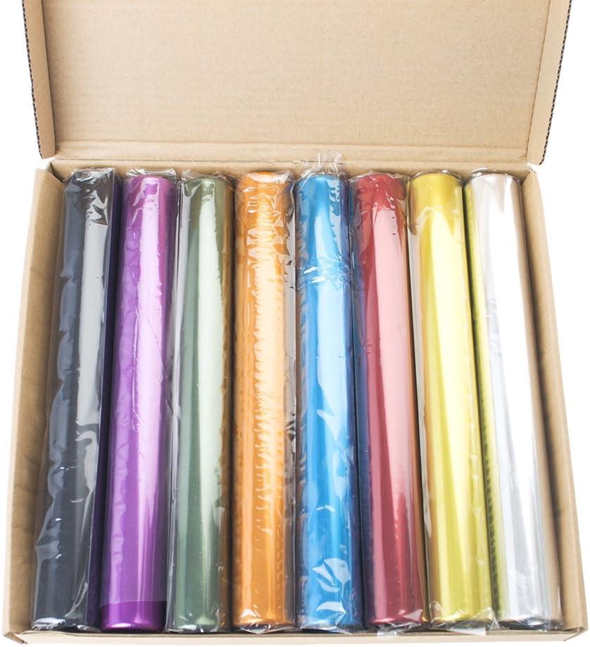Muka 8-Pack Aluminum Track & Field Relay Batons - Assorted Colors for ...