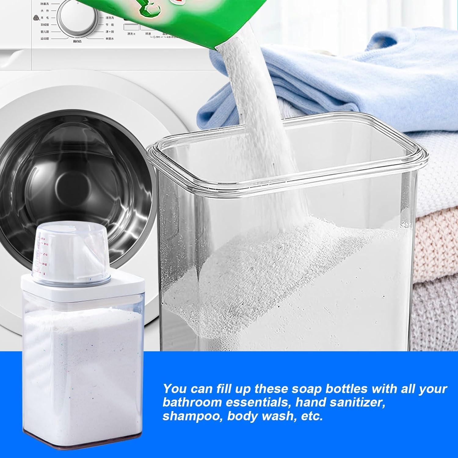 Qivine Washing Powder Storage 1100ml Laundry Detergent Storage with ...