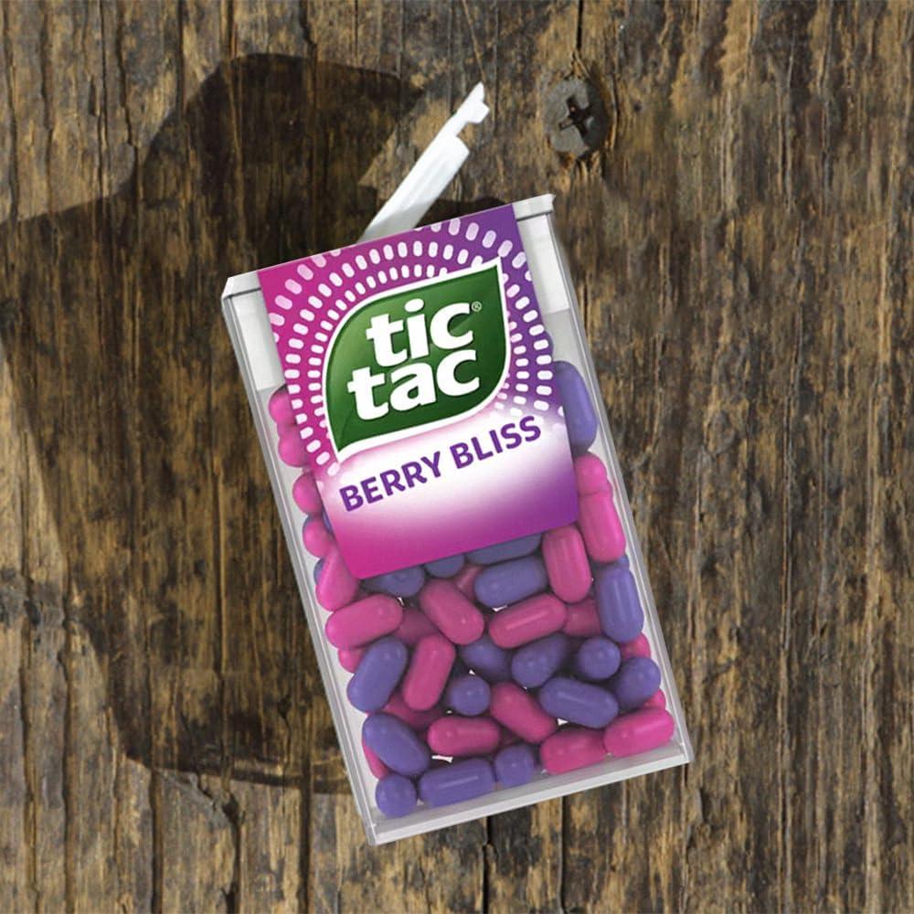 Berry Bliss Tic Tac Mint Sweets - 8 Count Pack for Refreshing Little ...