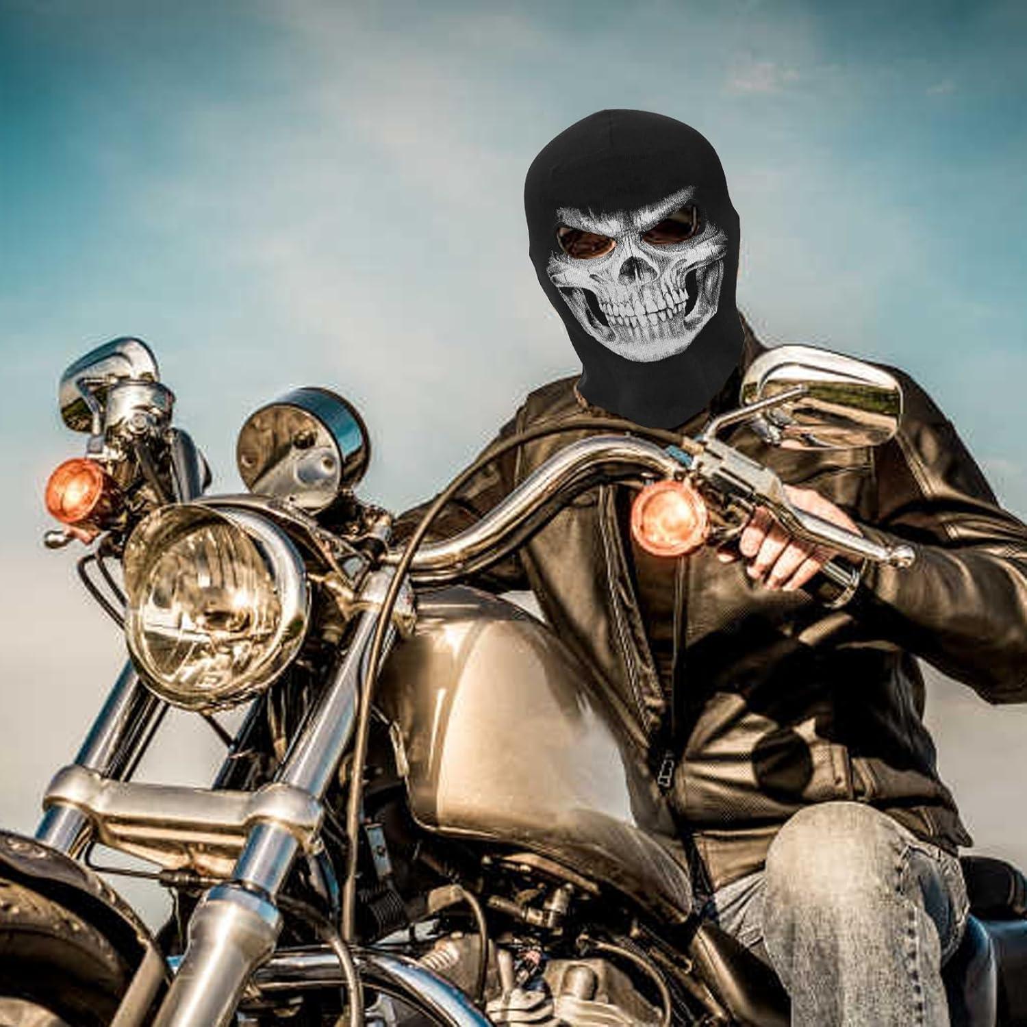 Skull Mask Balaclava for Men - Halloween Skeleton Face Mask for Outdoor ...