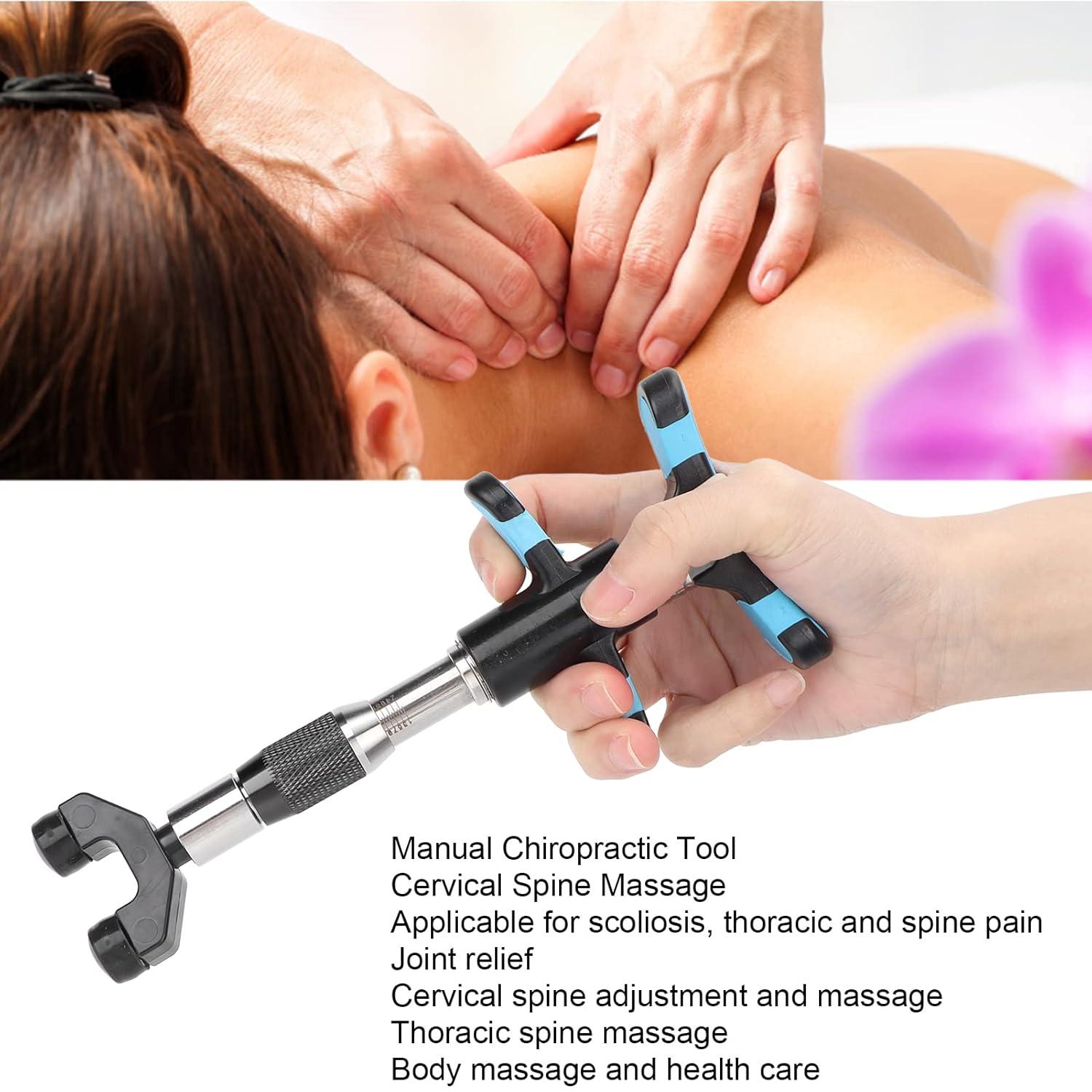 Portable Chiropractic Adaptation Tool - 10-Speed Massager for Vertebrae ...