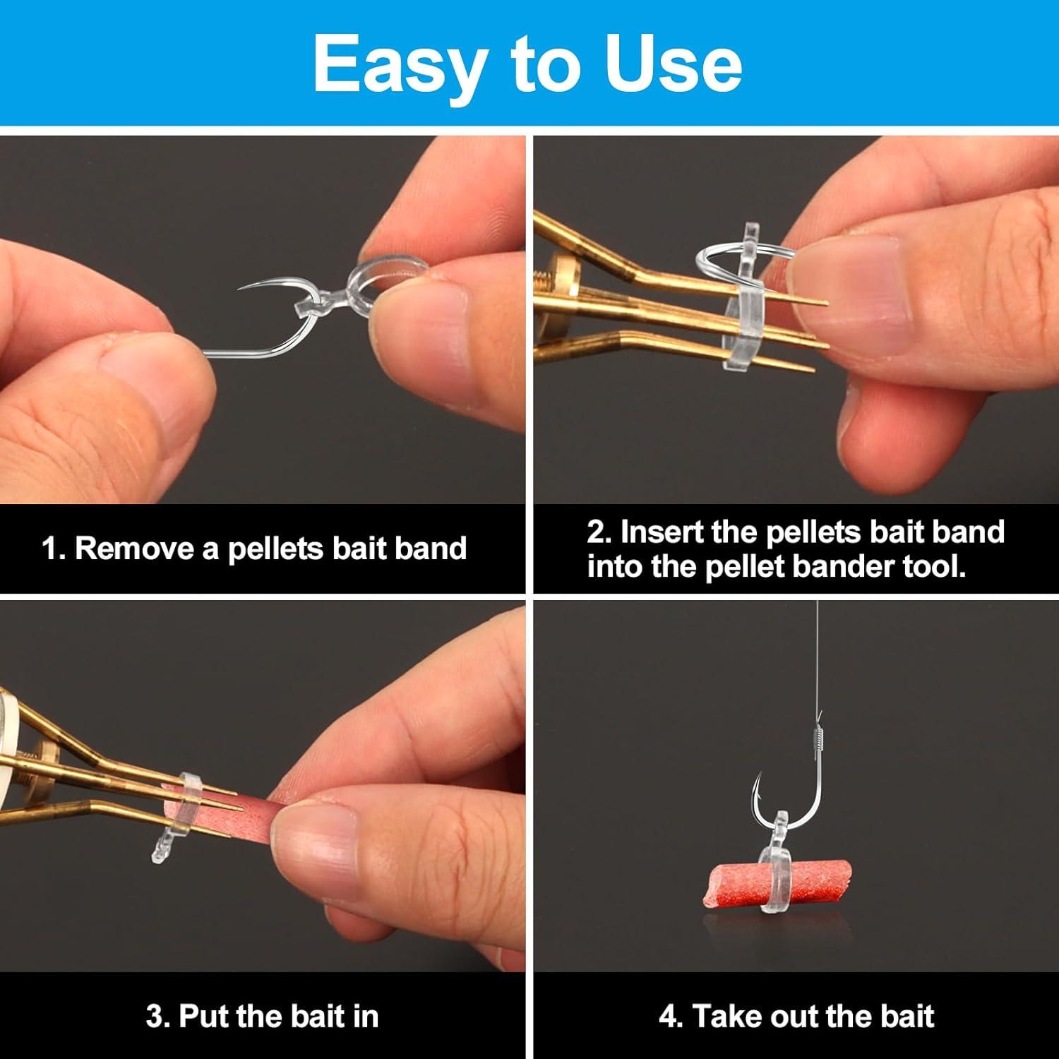 Realure 2-Piece Pellet Bait Bander Set - 200 Micro Bait Rings Red ...