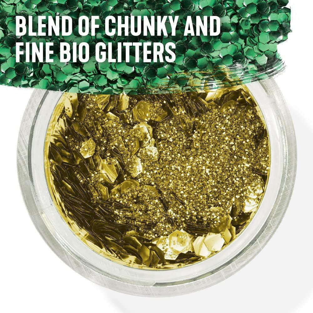 Snazaroo Bio Glitter Kit - Gold Biodegradable 5g + Fixer - Face and ...
