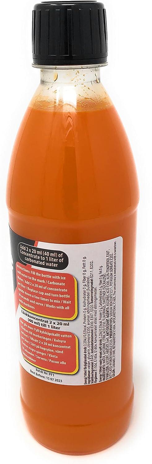 Zero Sugar Orange Soda Syrup Concentrate 500ml - Create 12.5L Sugar ...