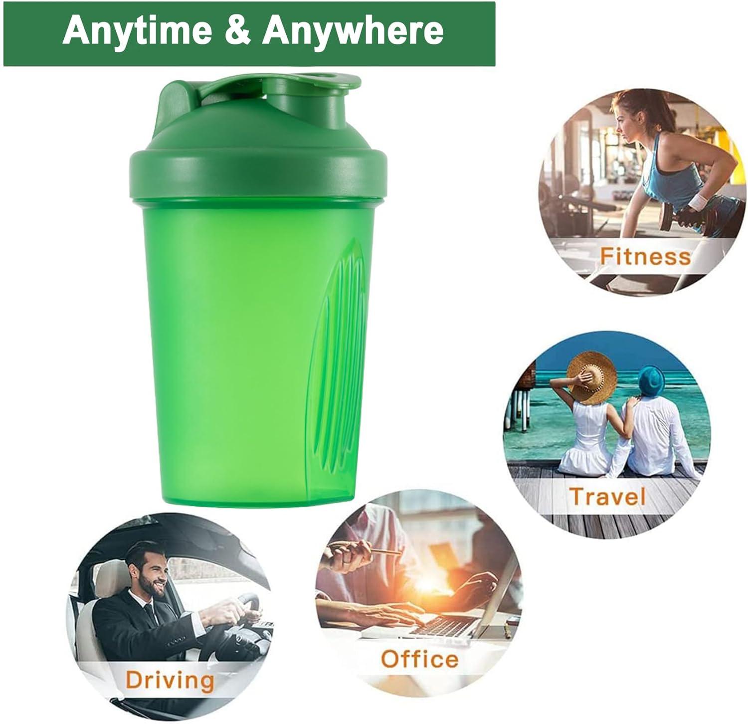 KANGSIT Protein Shaker Bottle with Stainless Steel Mixing Ball BPA- and ...