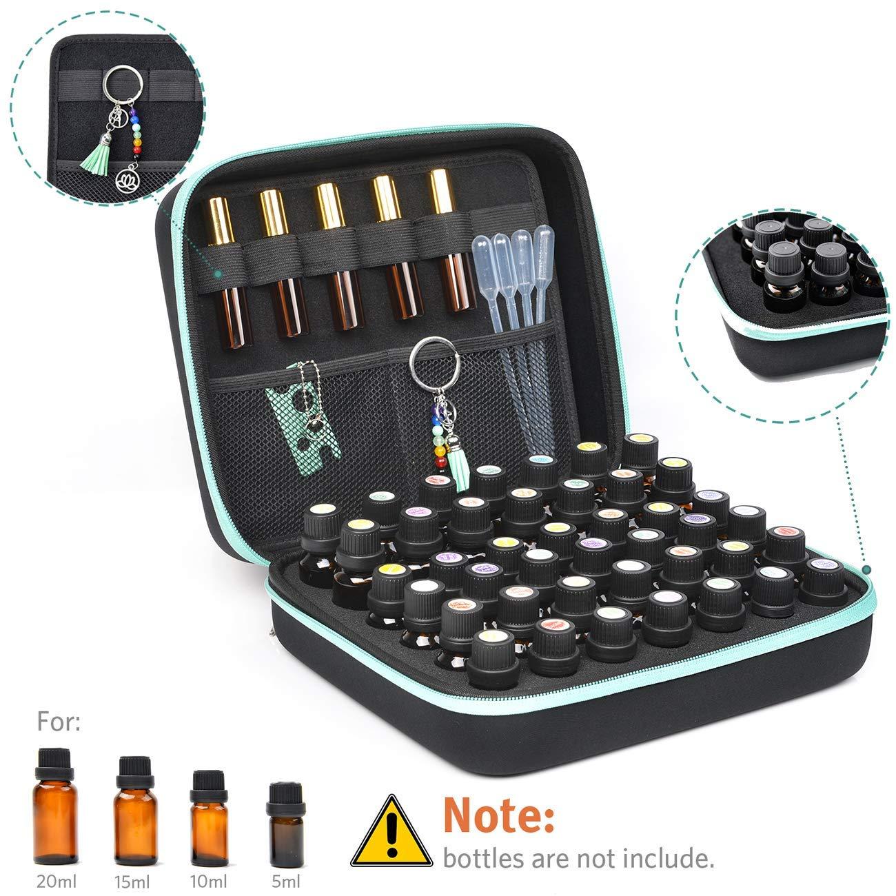 Beschan Essential Oil Storage Case - Holds 42 Bottles, Travel-Friendly ...