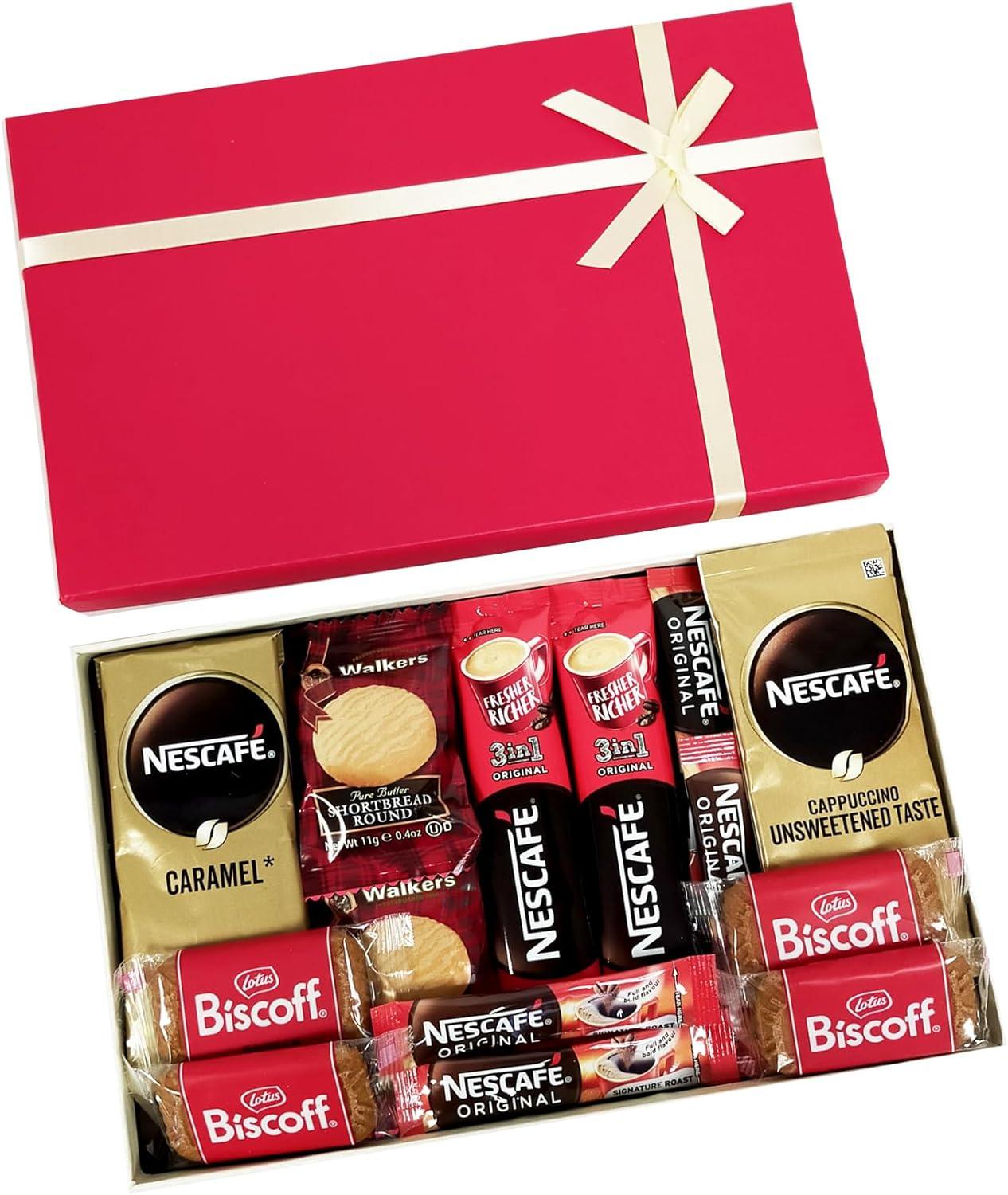 Premium Coffee Gift Hamper Set - Includes Instant Coffee, Biscoff ...