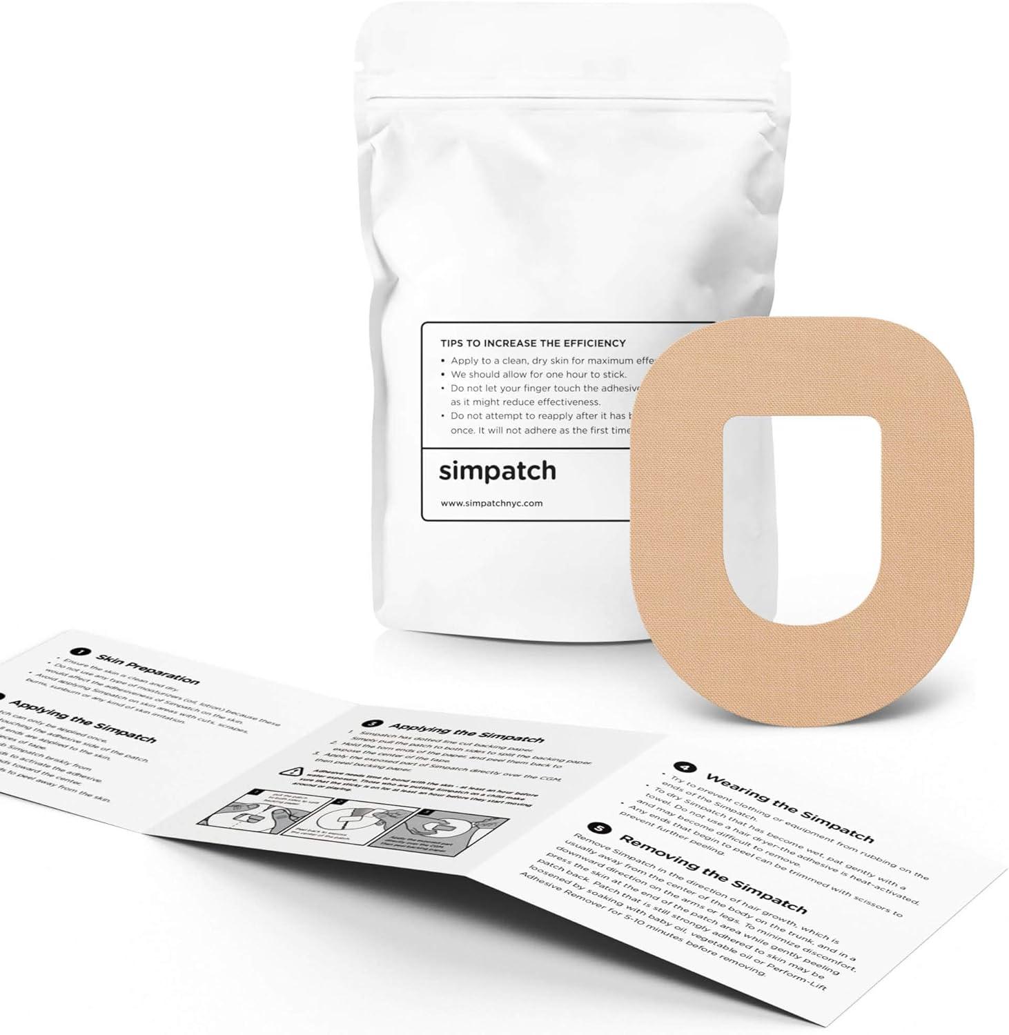 SIMPATCH OmniPod Adhesive Patch (25-Pack) - Waterproof CGM Tape in ...