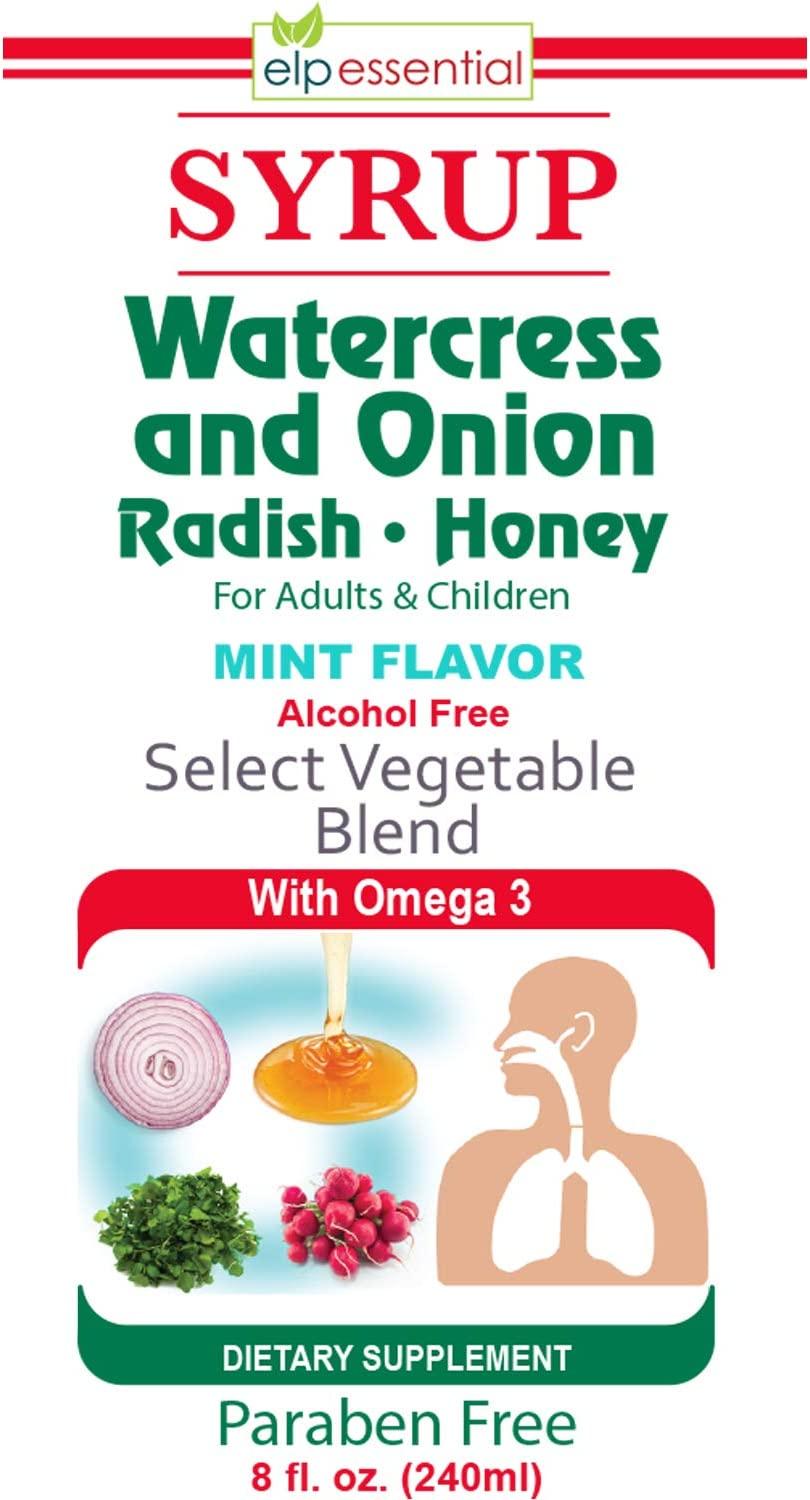 Watercress and Onion Radish - Honey Syrup 2-Pack 8 Oz - Omega 3 Rich ...
