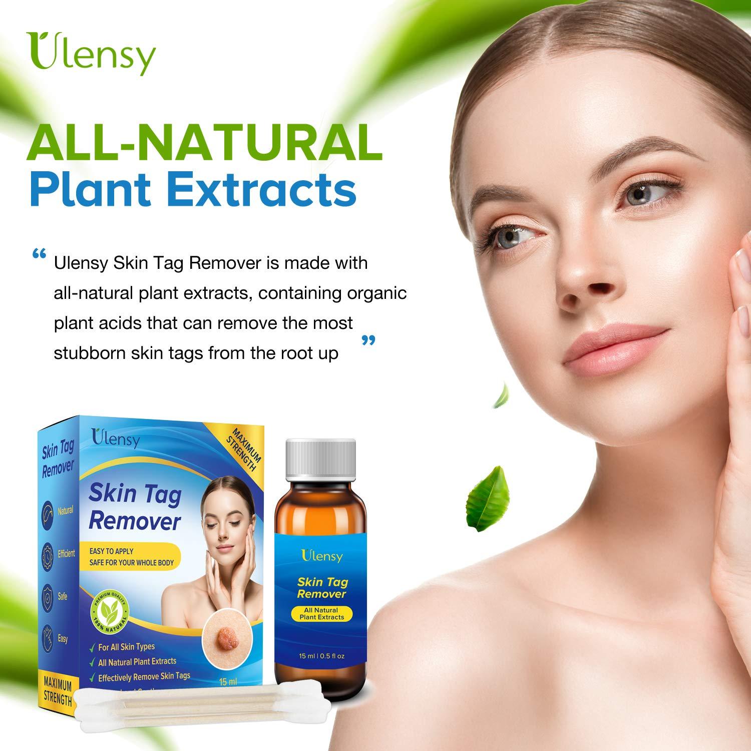 Ulensy Skin Tag Remover - Extra Strength Liquid for Fast, Pain-Free ...