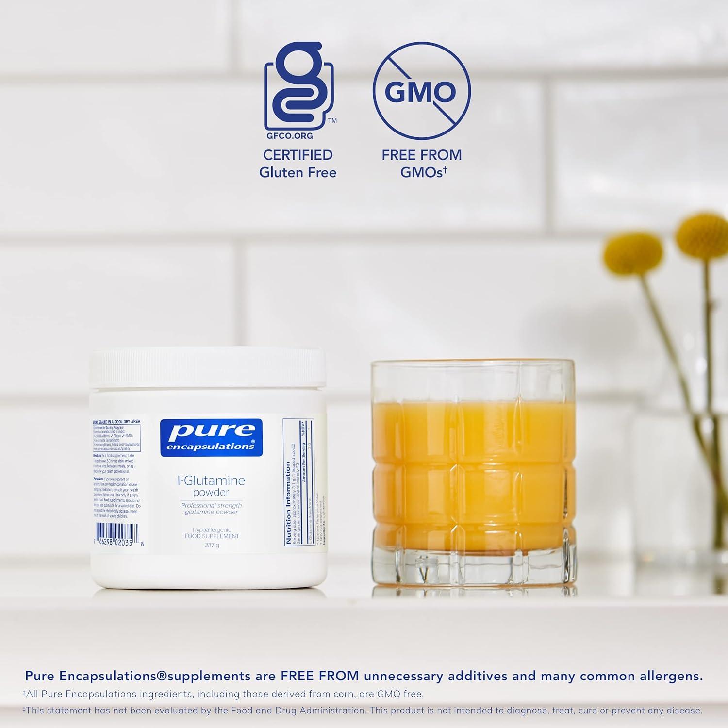 Pure Encapsulations - L-Glutamine Powder - Hypoallergenic Amino Acid ...