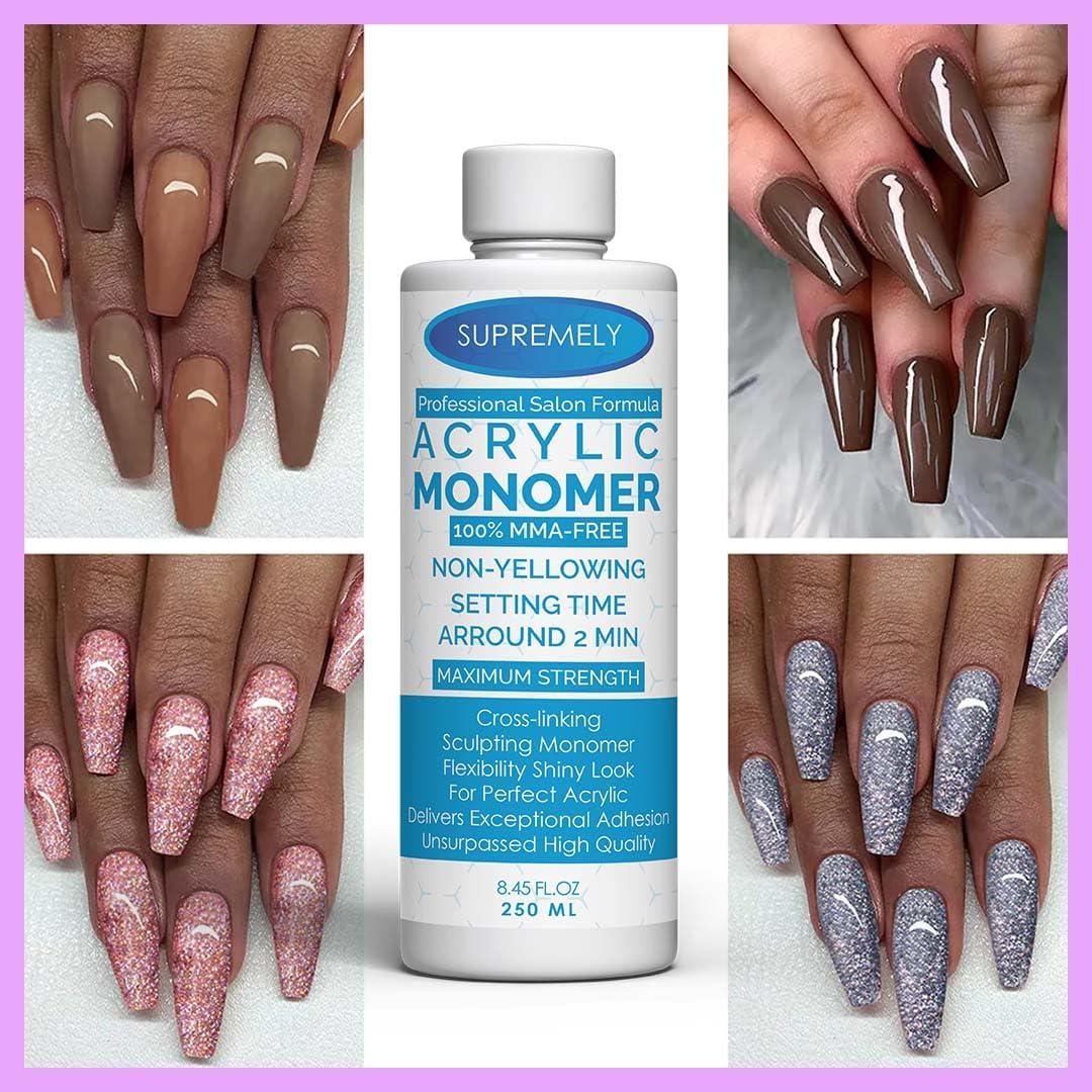 Acrylic Liquid Monomer Ultra Adhesive Non-Yellowing Formula MMA Free ...