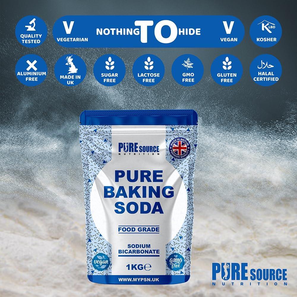 1KG Vegan Pure Baking Soda | Food Grade Sodium Bicarbonate for Cooking ...