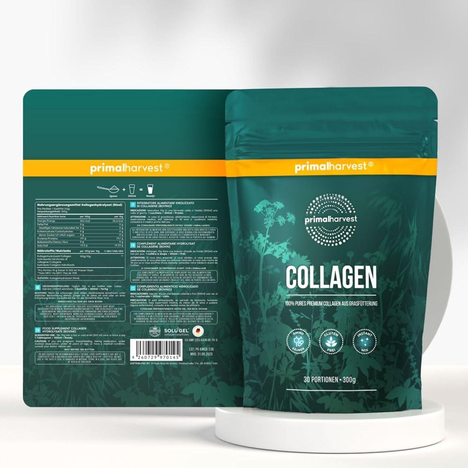 Buy Primal Harvest Collagen Powder - Premium Bioactive Complex Grass ...