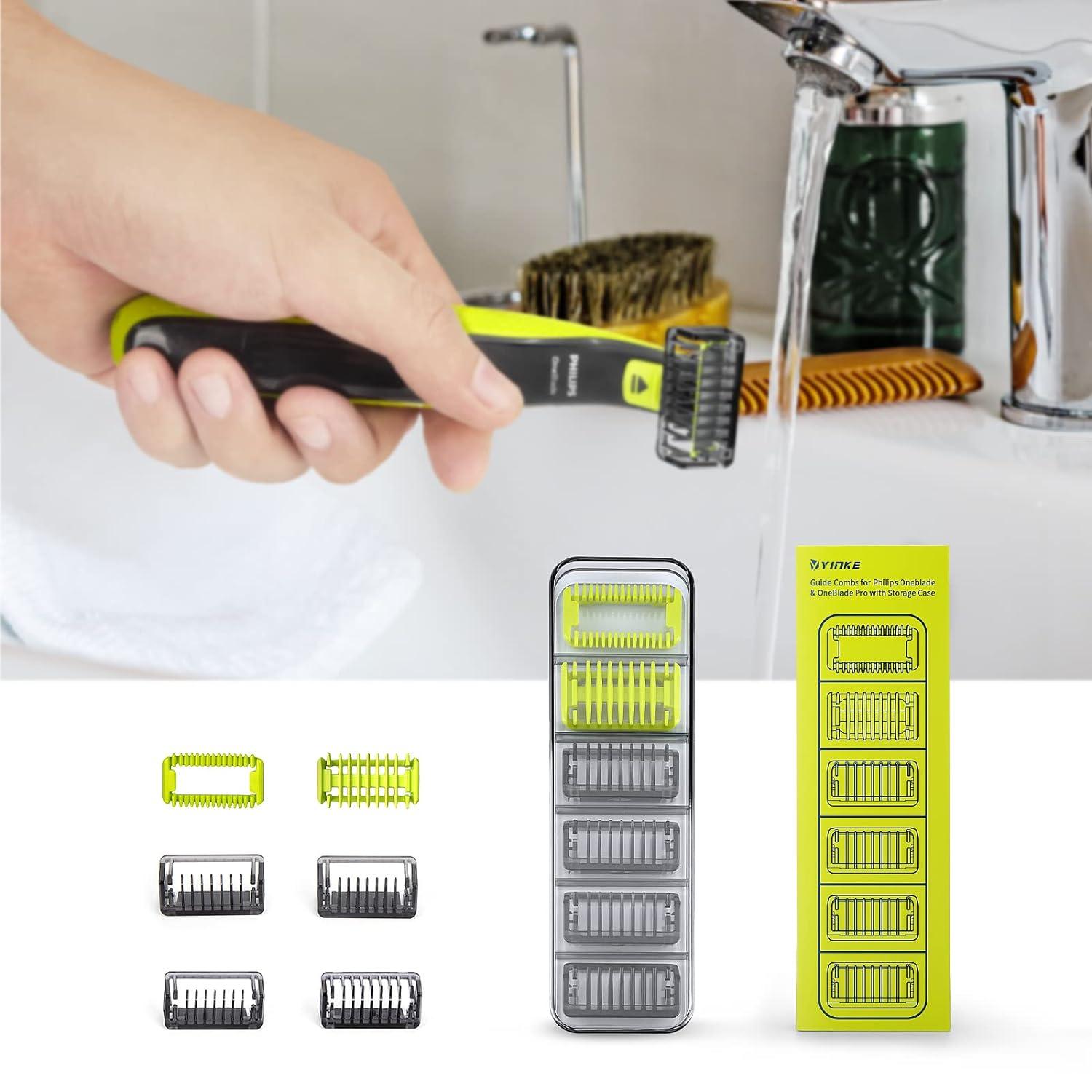 YINKE Guide Comb Guards + Storage Cases for Philips OneBlade Pro - 1, 2 ...