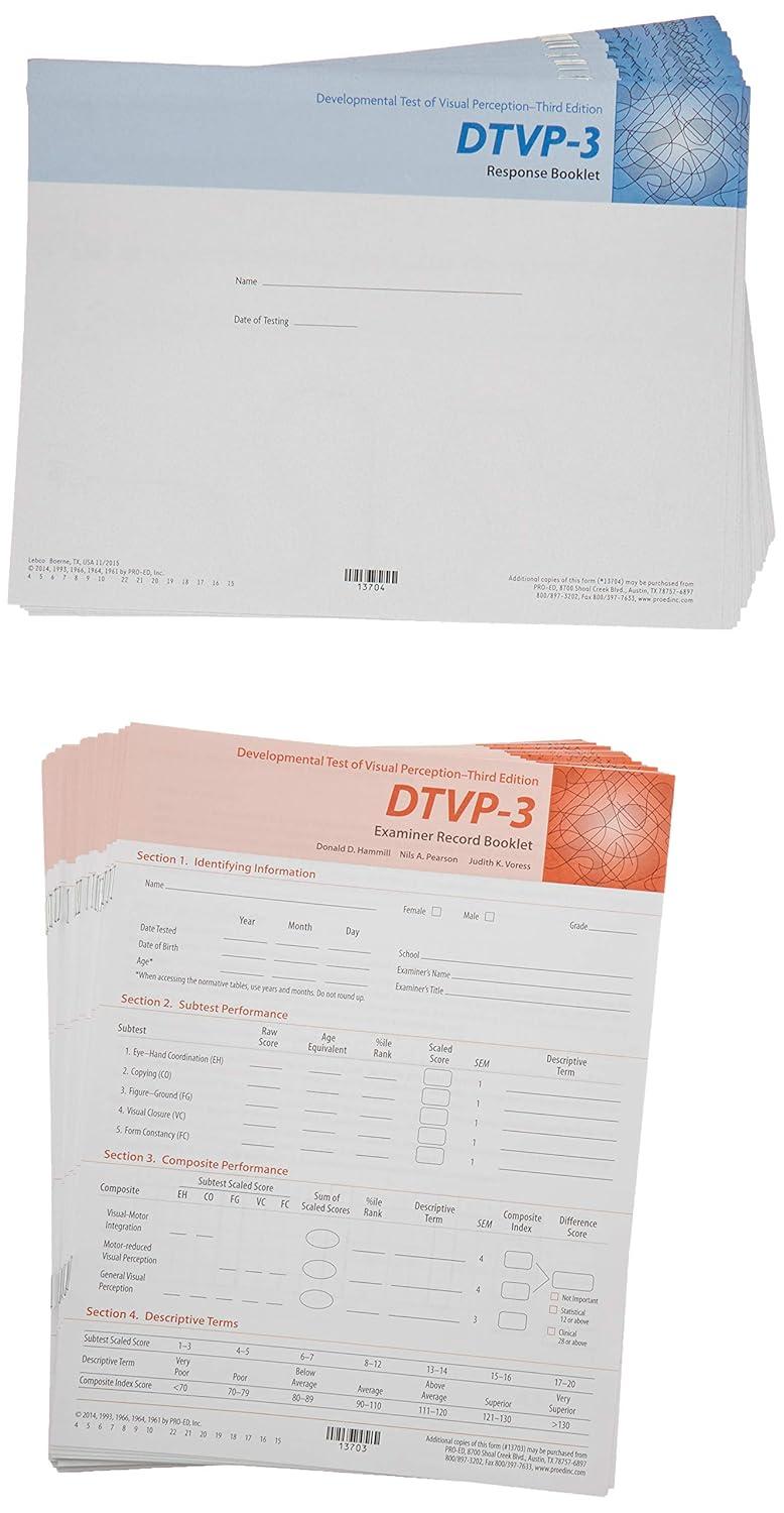 Purchase DTVP-3 Developmental Test of Visual Perception Complete Kit ...