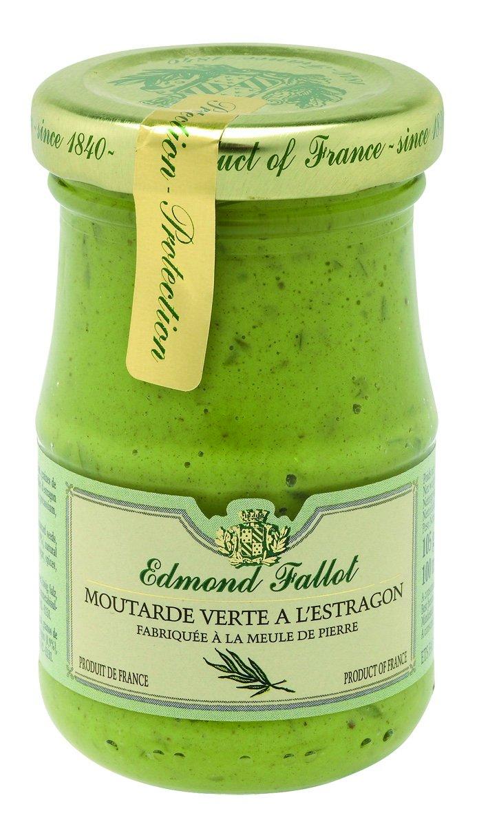 Edmond Fallot Mustard with Tarragon - 105g Gourmet Moutarde Verte a l ...