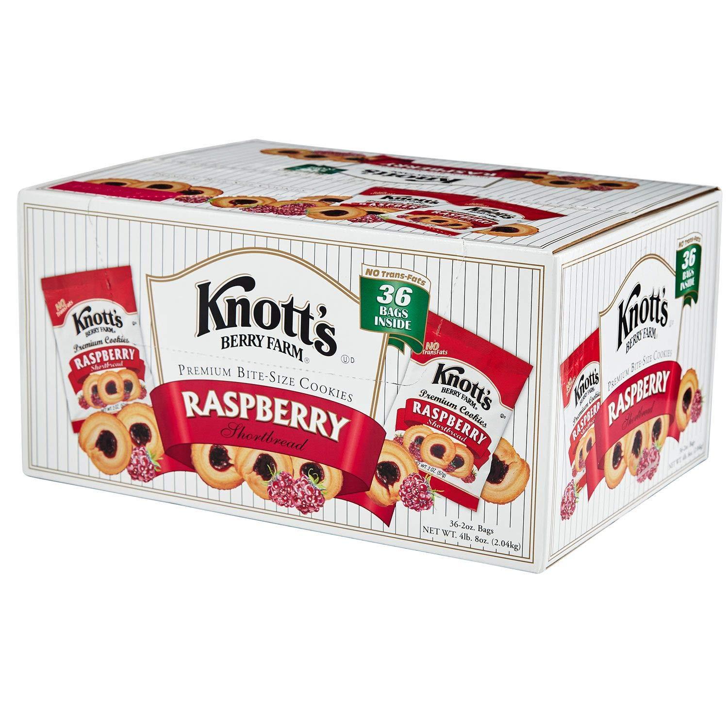 Knott's Berry Farm Raspberry Shortbread Cookies 2 oz. 36-Pack | Buy Now ...