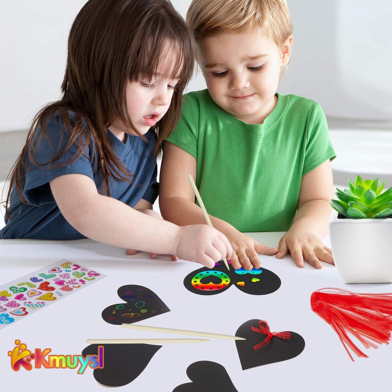 Valentine's Day Craft Kit for Kids - 28 Pack KIZZYEA Gifts Cards ...