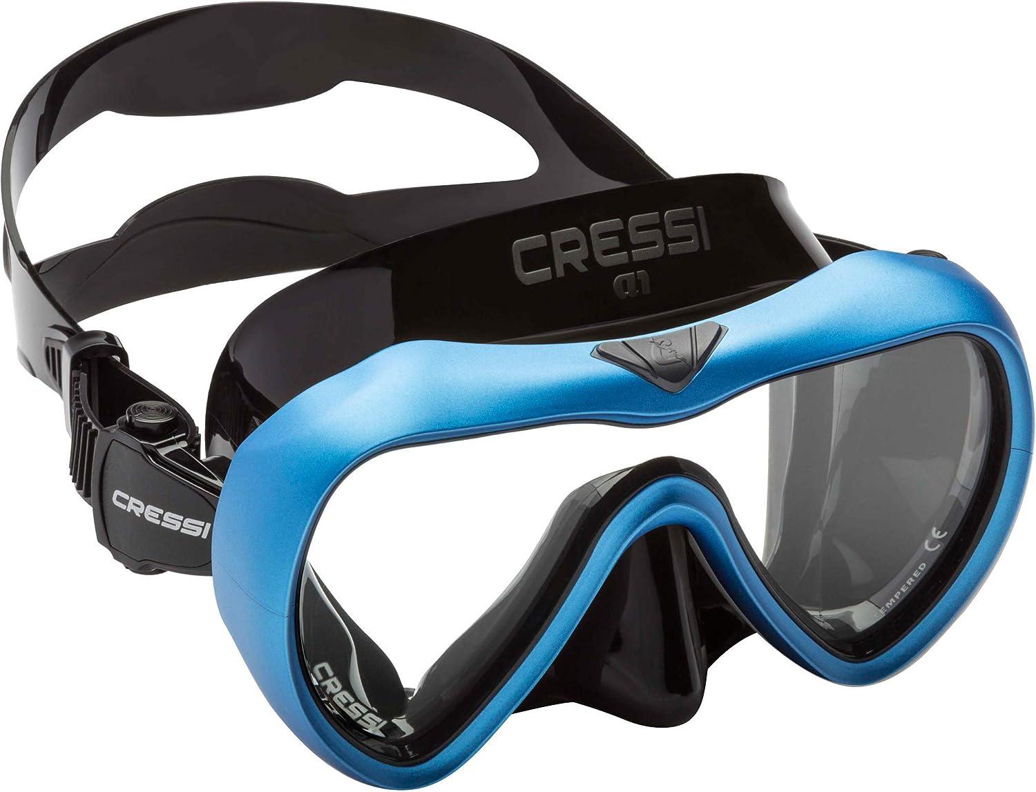 Cressi Anti-Fog Wide View Single Lens Scuba Diving and Freediving Mask ...