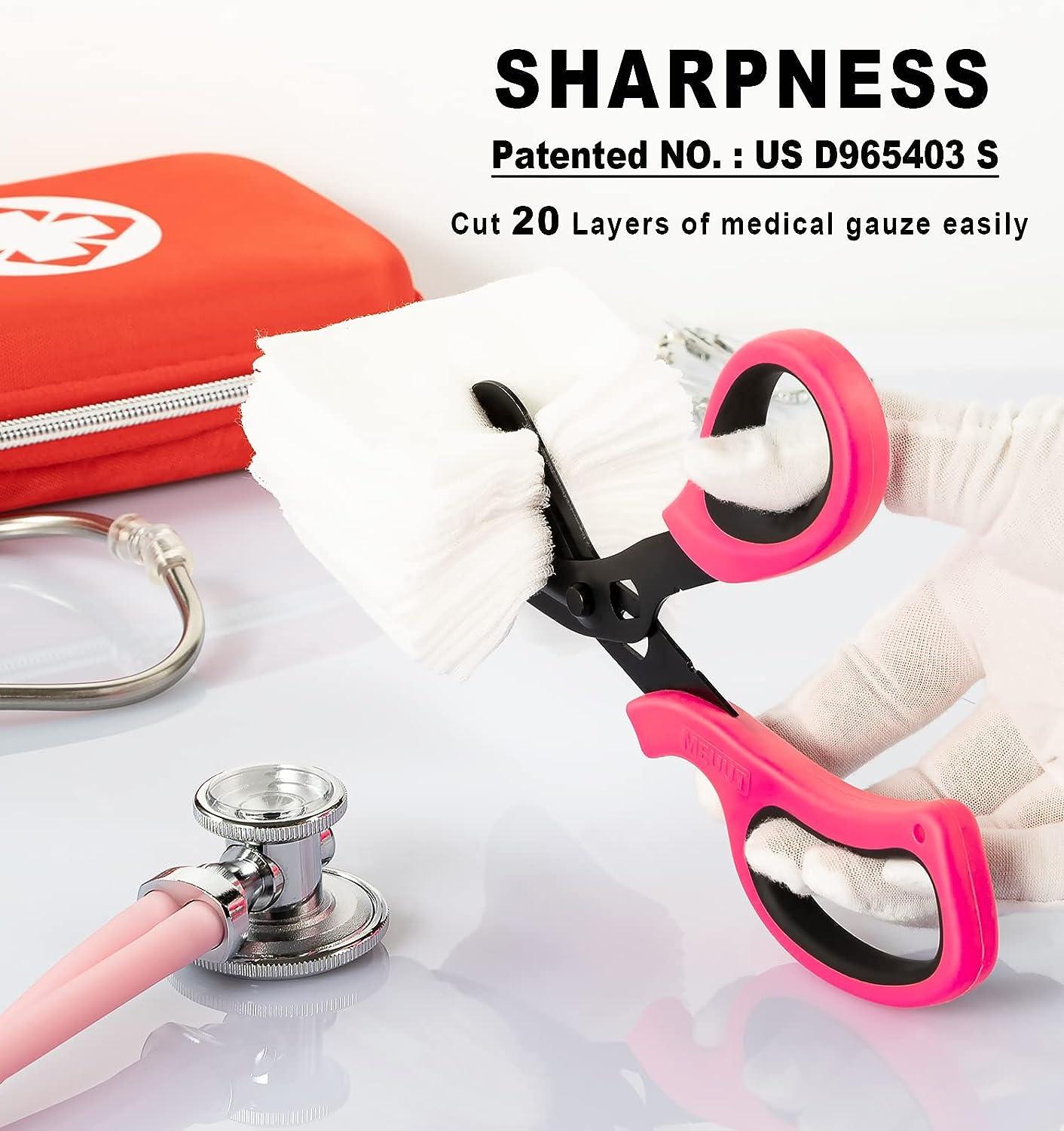 MEUUT 3 Pack Penlight & Medical Scissors - Trauma Scissor, LED ...