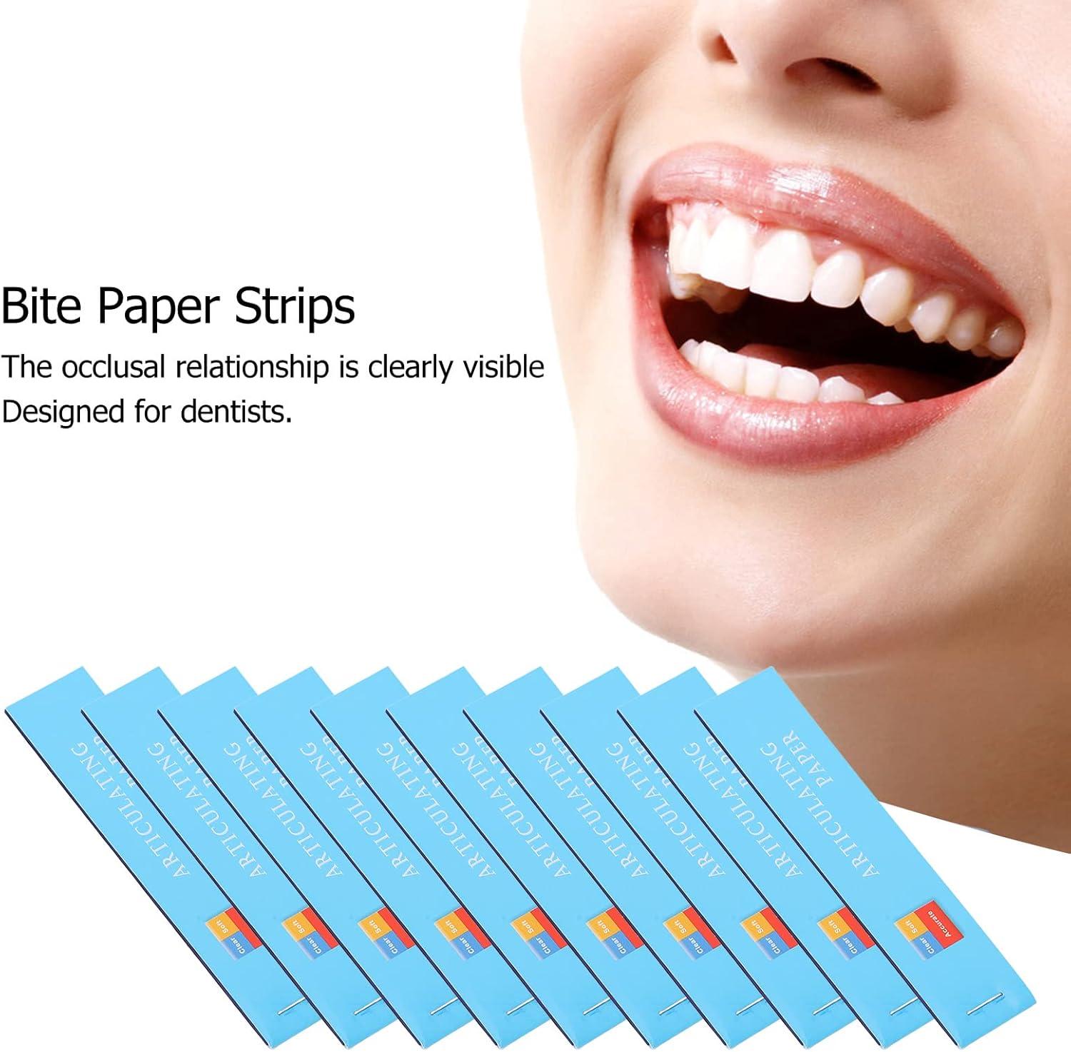 Buy Sluffs 400 Dental Paper Strips - Top Tooth Bite Articulation for ...