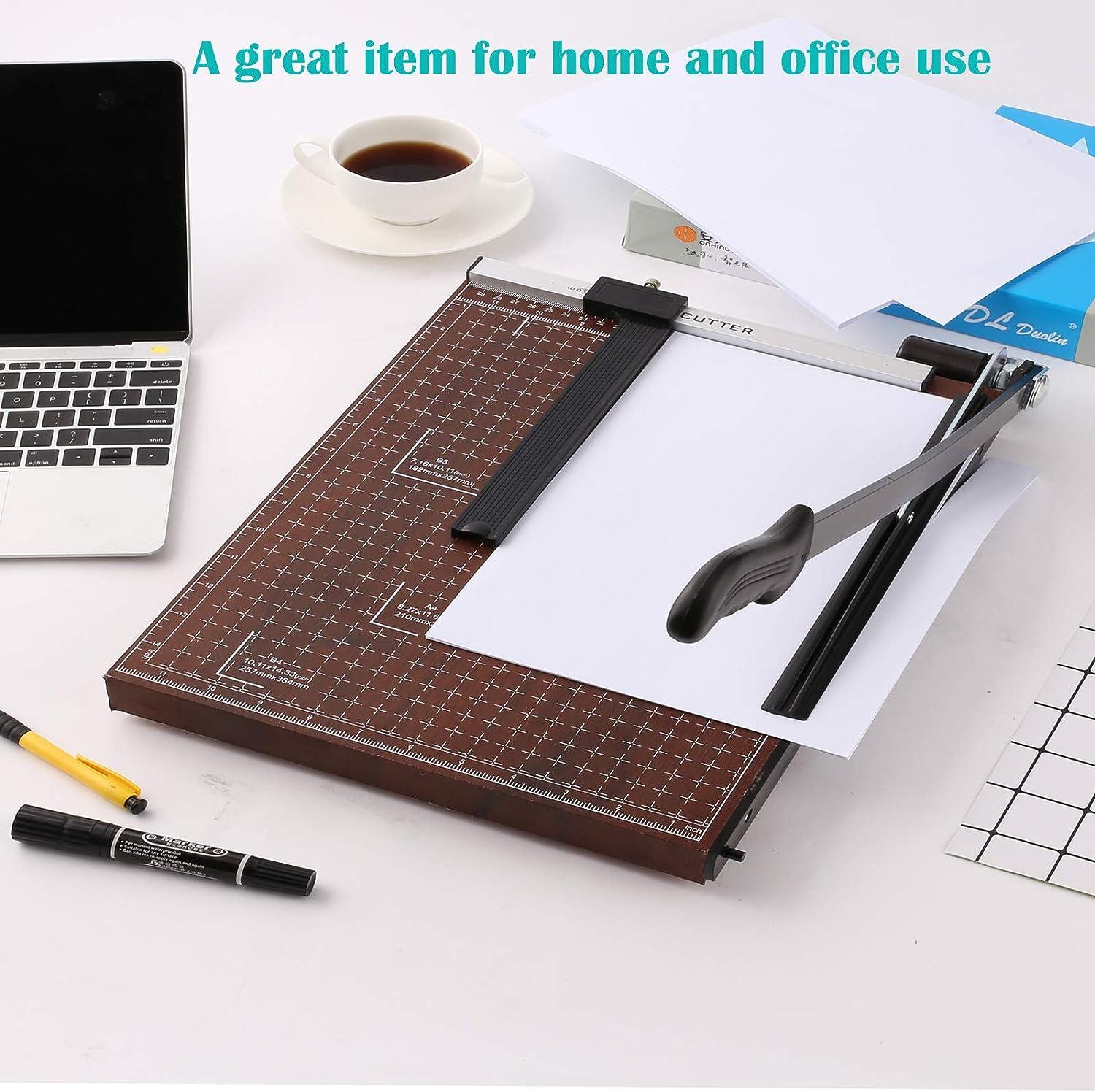 CROFULL 15 Cut Length Professional Guillotine Paper Cutter 12 Sheet ...