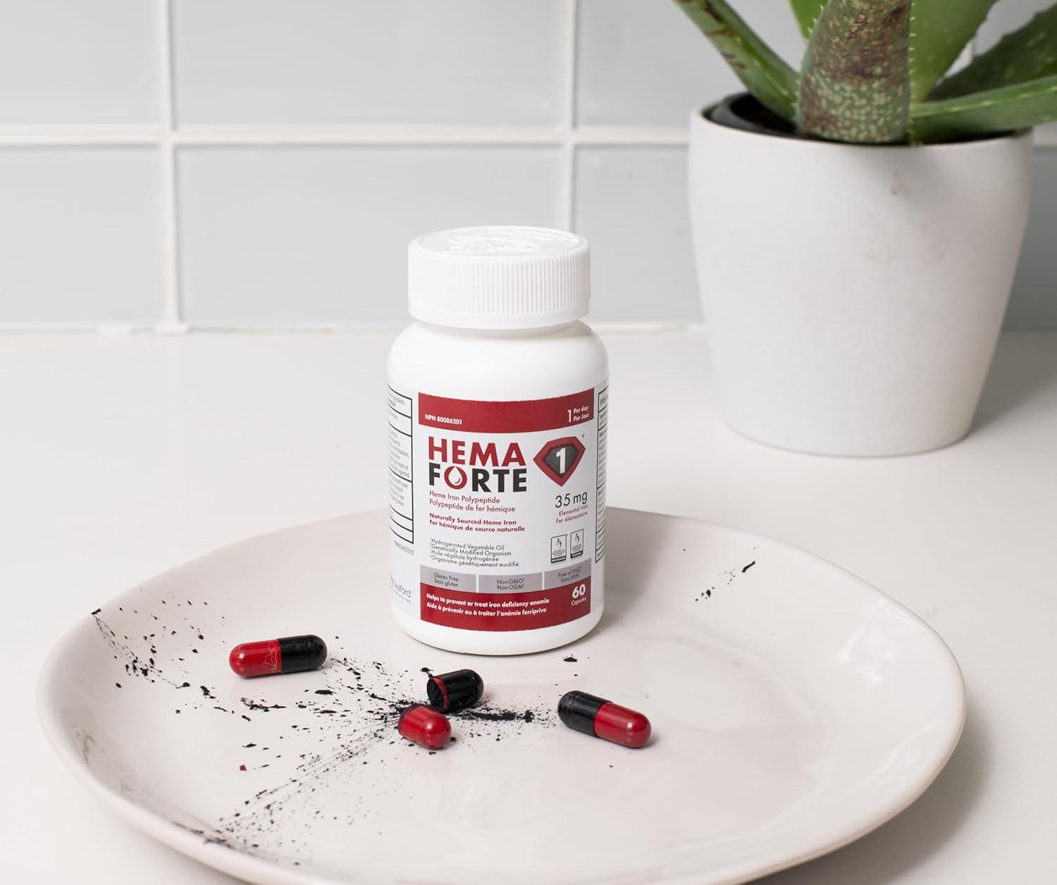 HEMAFORTE 35 mg Heme Iron Supplement - Highest Dose of Iron Supplement ...
