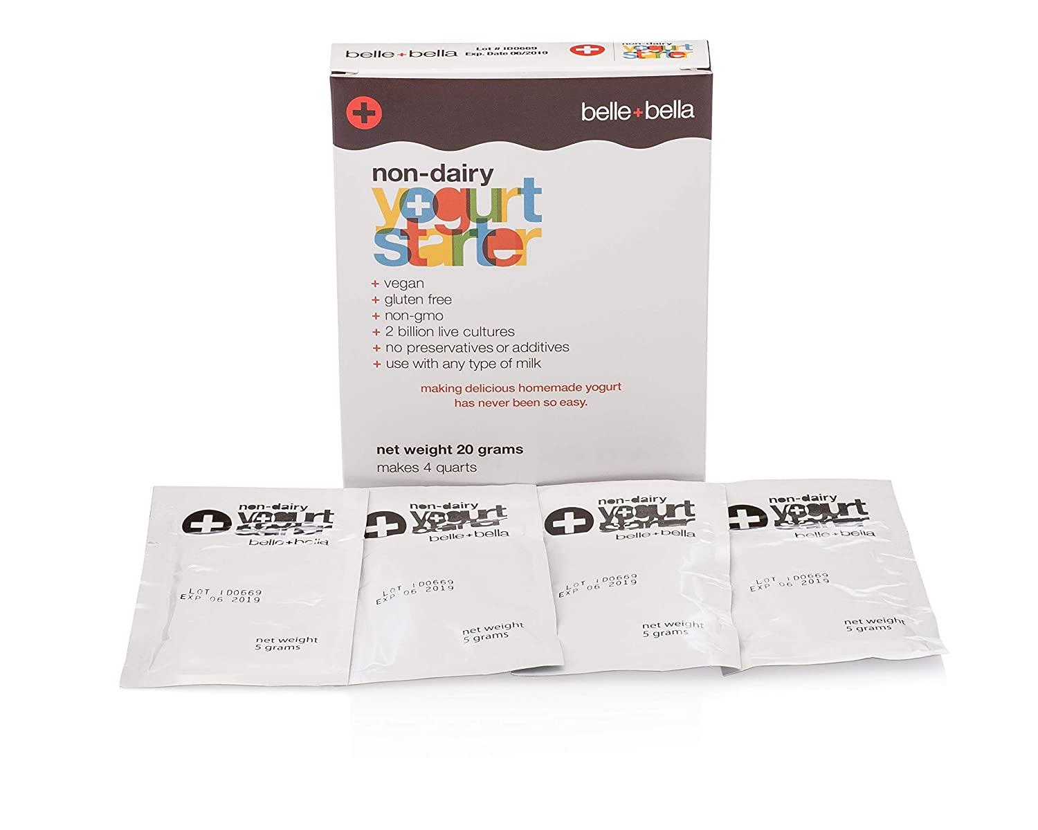 Non-Dairy Vegan No Sugar Plant-Based Yogurt Starter with Probiotics ...