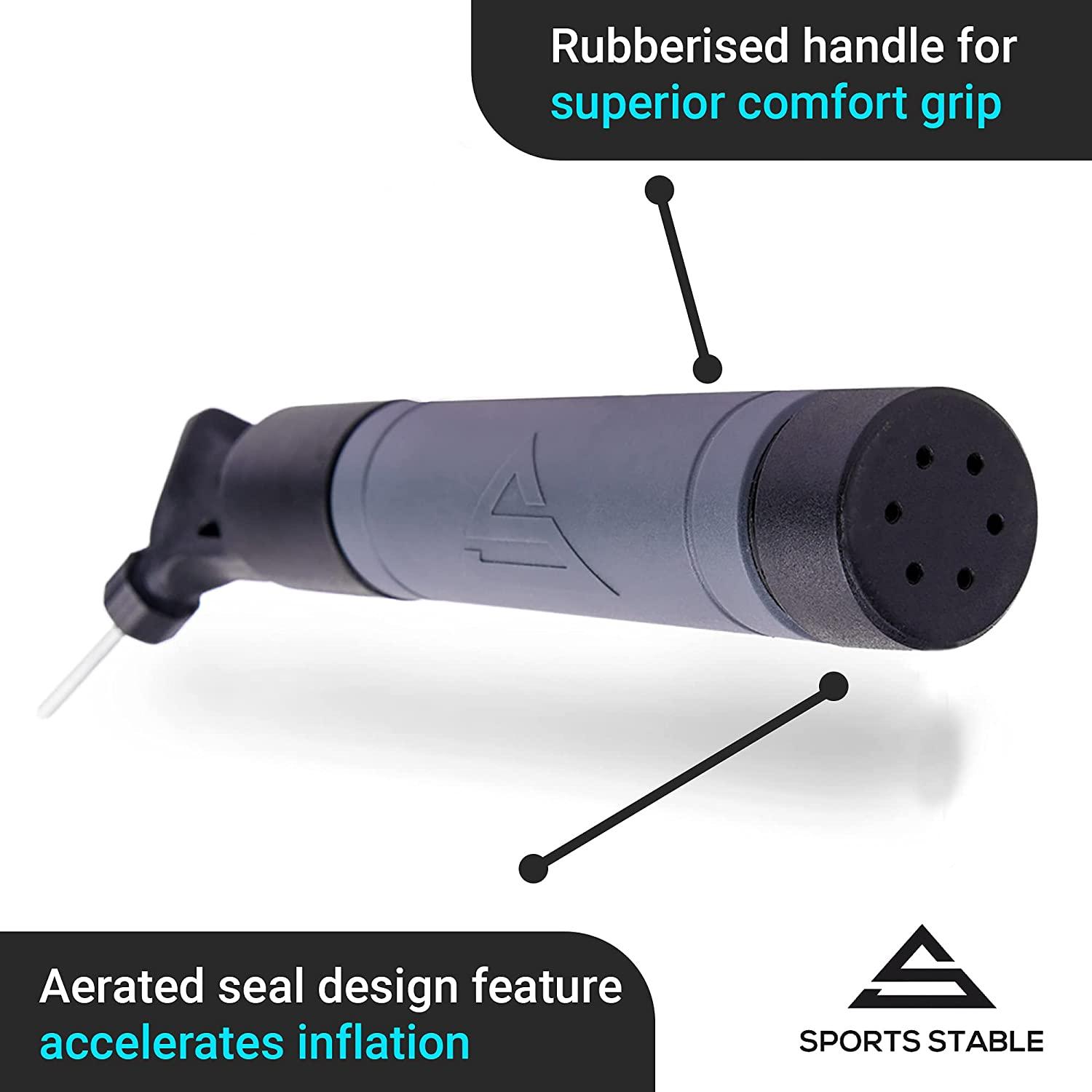 Sports Stable Ball Pump with 5 Needles - Push and Pull Inflation Device ...
