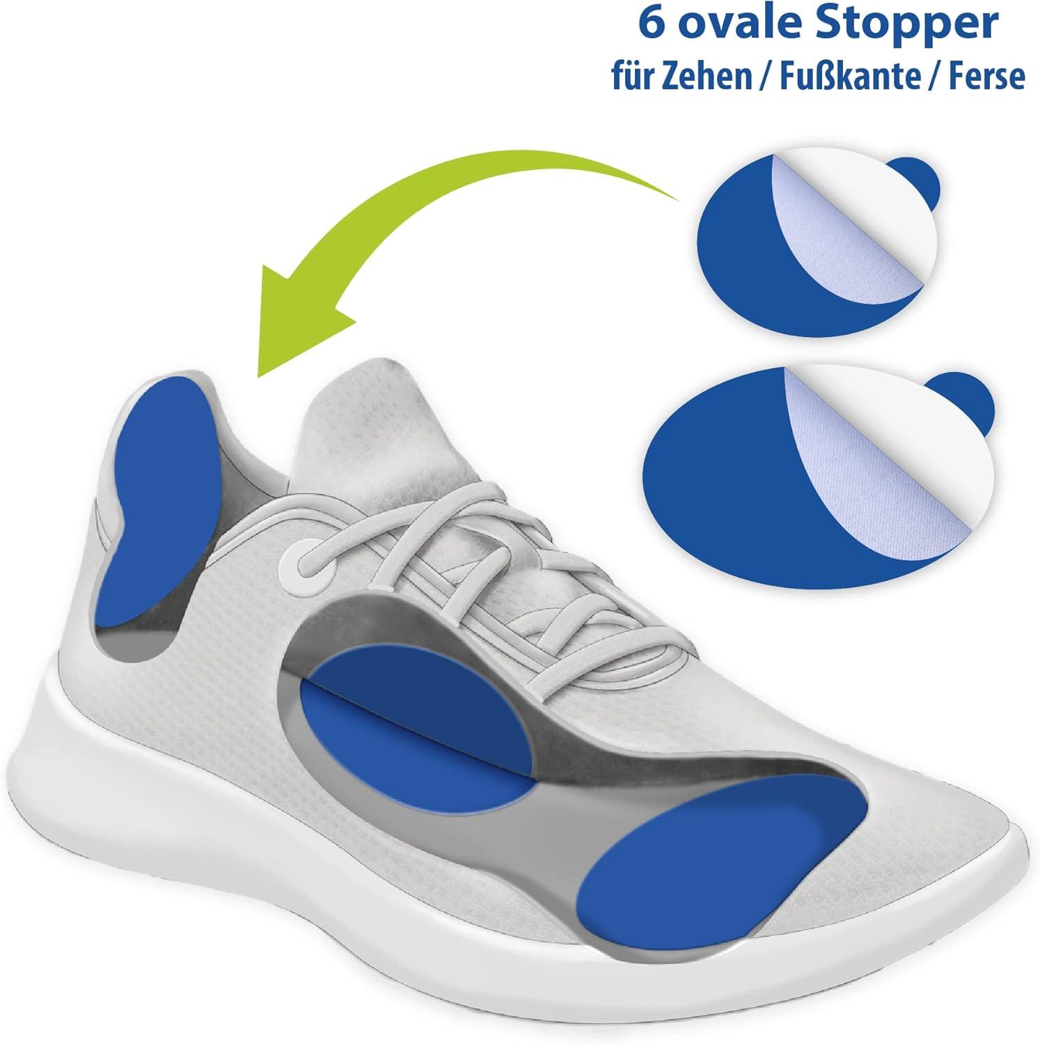 Bladder Stopper: 6 Oval Stoppers for Shoes | Prevent Bubbles & Pressure ...