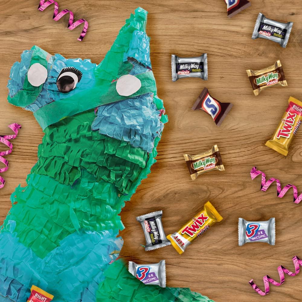 Snickers, Twix, Milky Way & 3 Musketeers Minis Variety Pack - 125 Piece ...