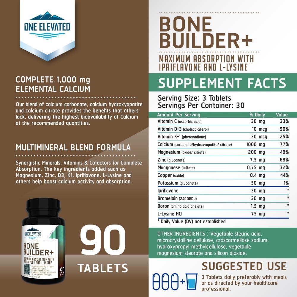 Bone Builder Calcium Supplement for Optimum Bone Health - Calcium ...