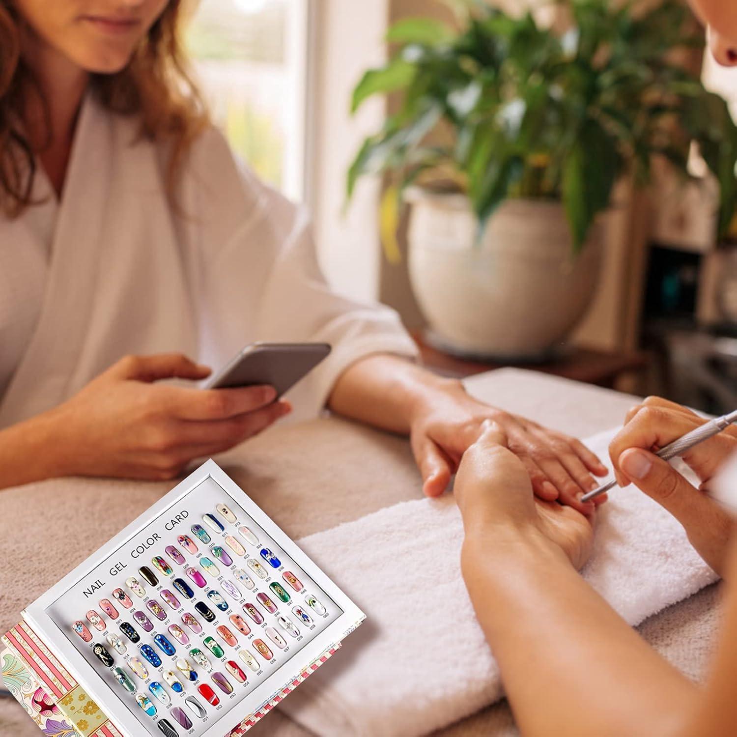 120 Colors Nail Art Display Set | Nail Tips Memory Tools & Gel Polish ...