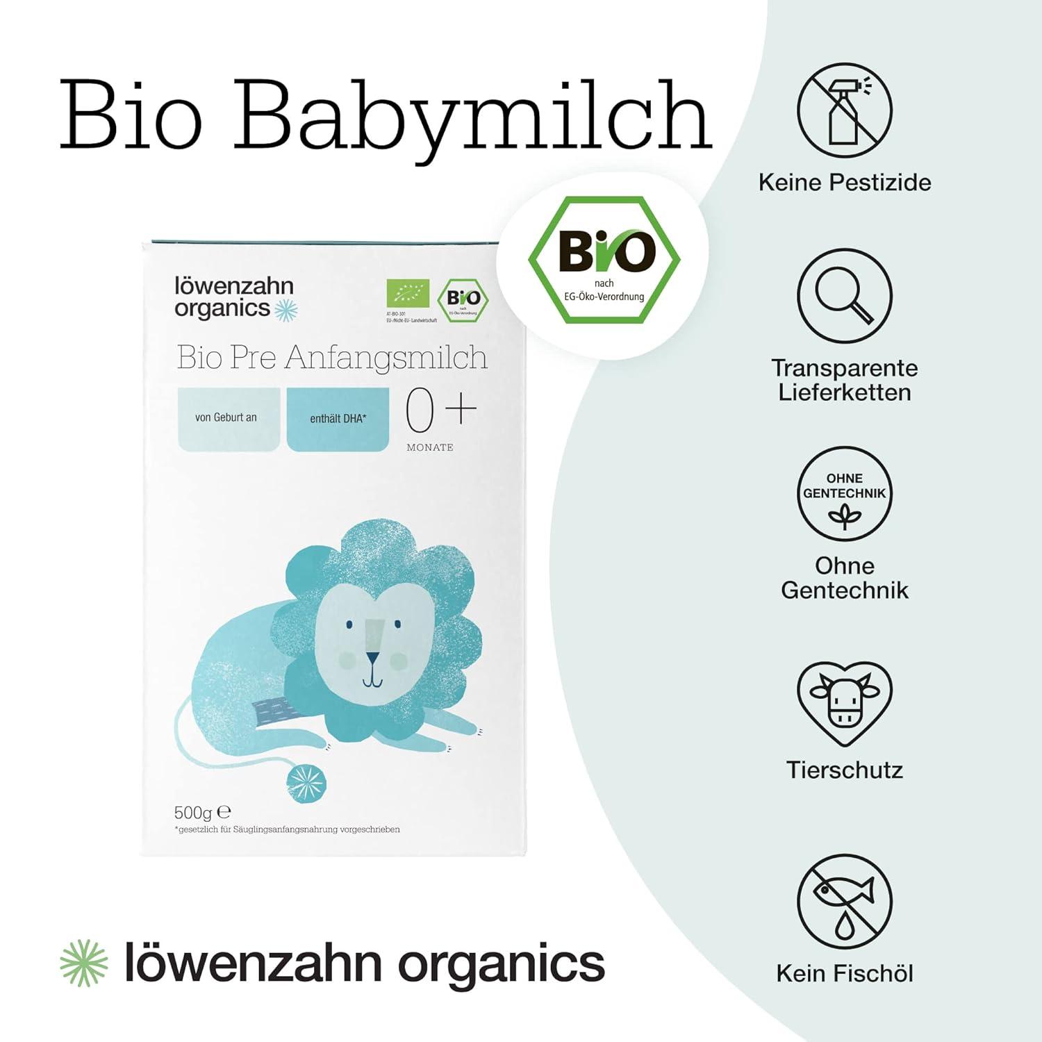 Dandelion Organics BIO PRE Initial Milk | Premium Baby Milk Powder for ...