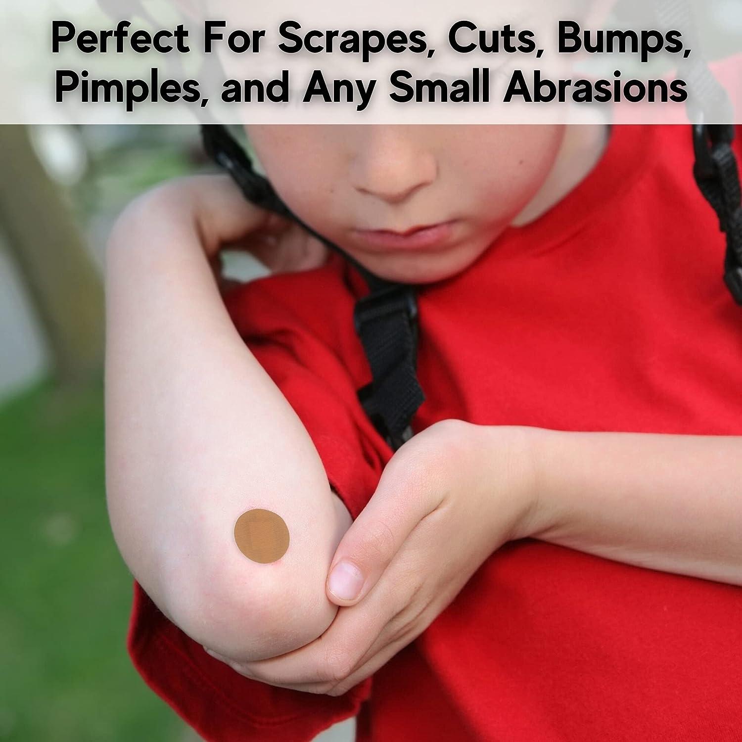 200 Small Sheer Spot Bandages with Non-Stick Pad - Sterile Tiny Round ...