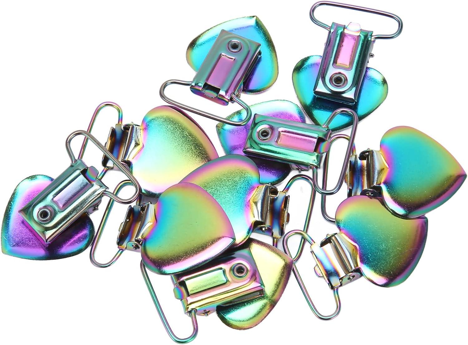 Metal Heart Pacifier Clips - Durable Iron Braces for Long-Lasting Use ...
