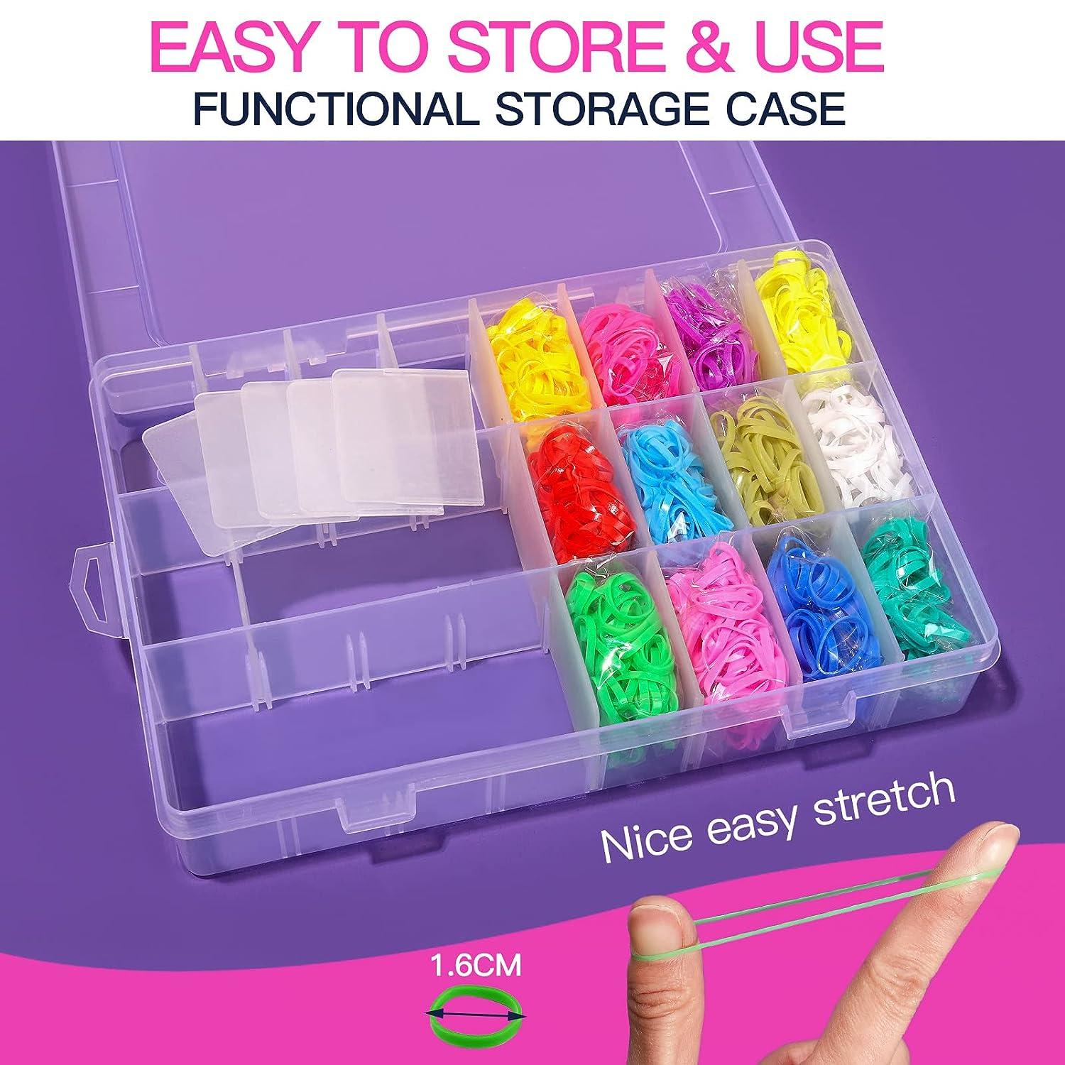 Elastic Hair Bands Set - 24 Colors, 1500 pcs Mini Rubber Bands with ...