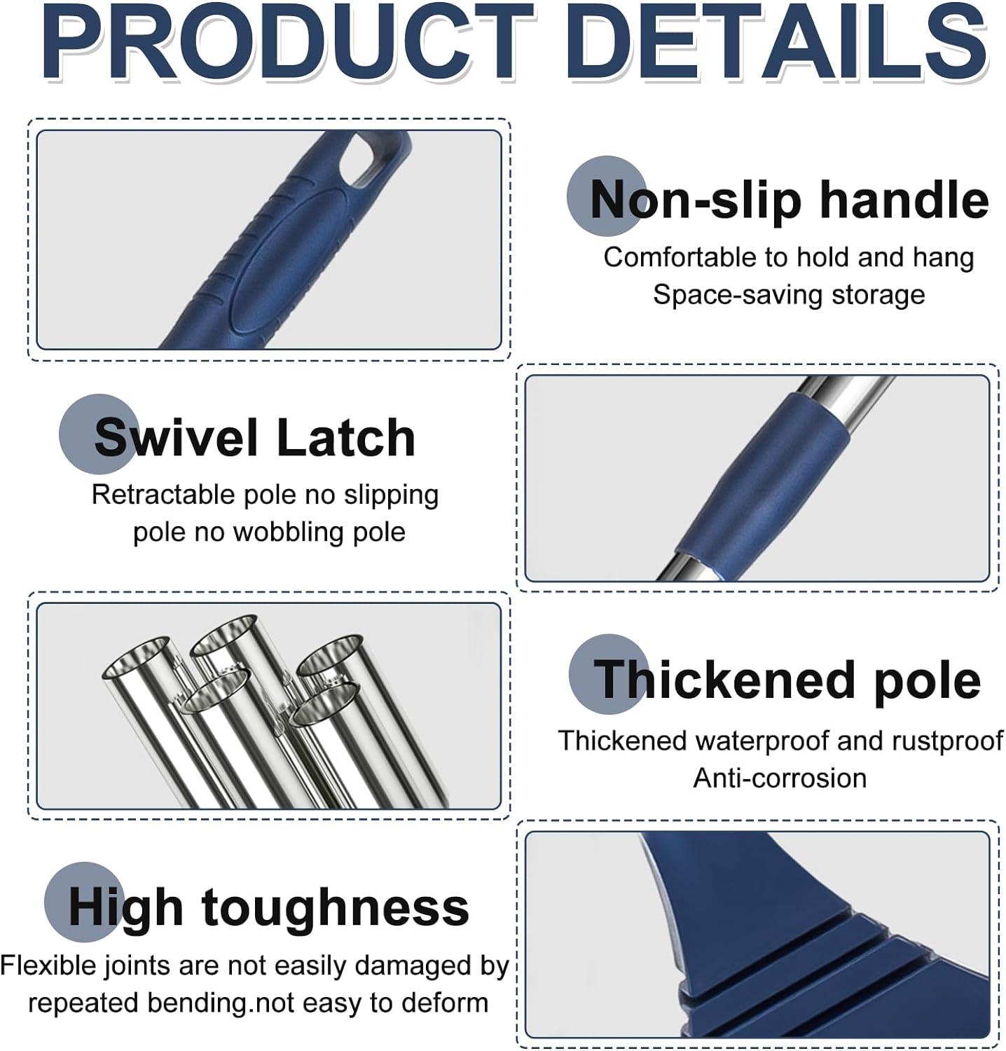 Window Cleaner with Telescopic Handle Professional Window Wiper Cleaner ...