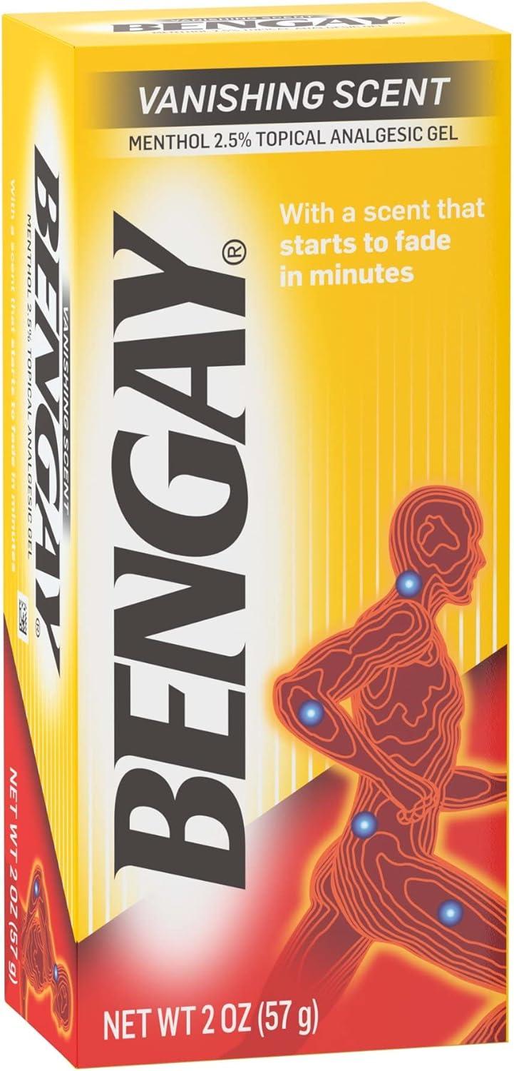 Bengay Menthol Pain Relieving Gel Vanishing Scent - 2 oz | Fast-Acting ...