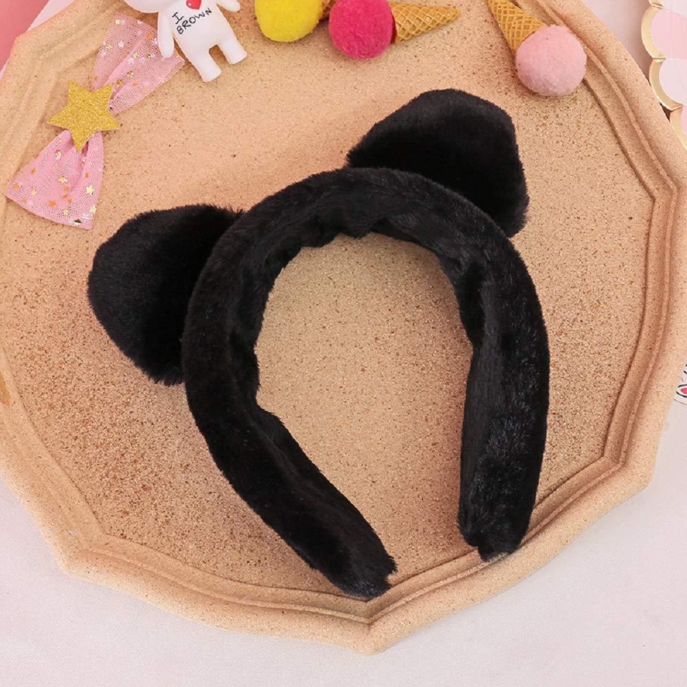 Cat Ears Plush Headband - Simple and Cute Wide-Brimmed Headband for ...
