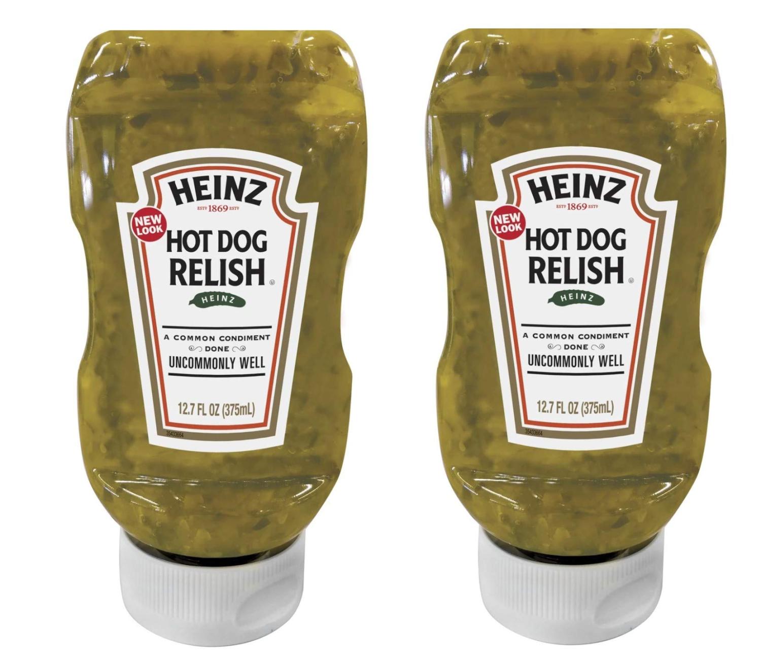 Heinz Hot Dog Relish 12.7 oz (2 Pack) - Delicious Condiment for Your ...
