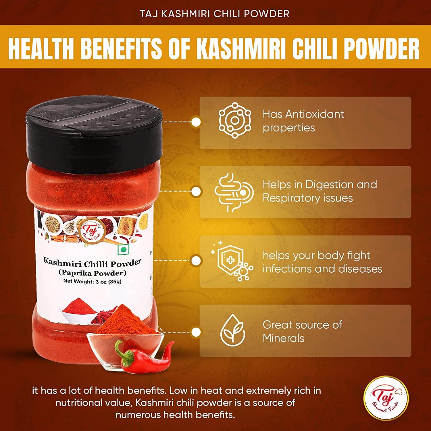 Taj Kashmiri Chilli Powder - Mild Hot - 3oz (85g) | Buy Now with ...