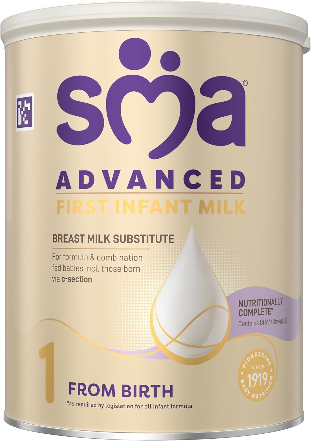 SMA Advanced 1 First Infant Baby Milk Powder Formula 800g | Suitable ...