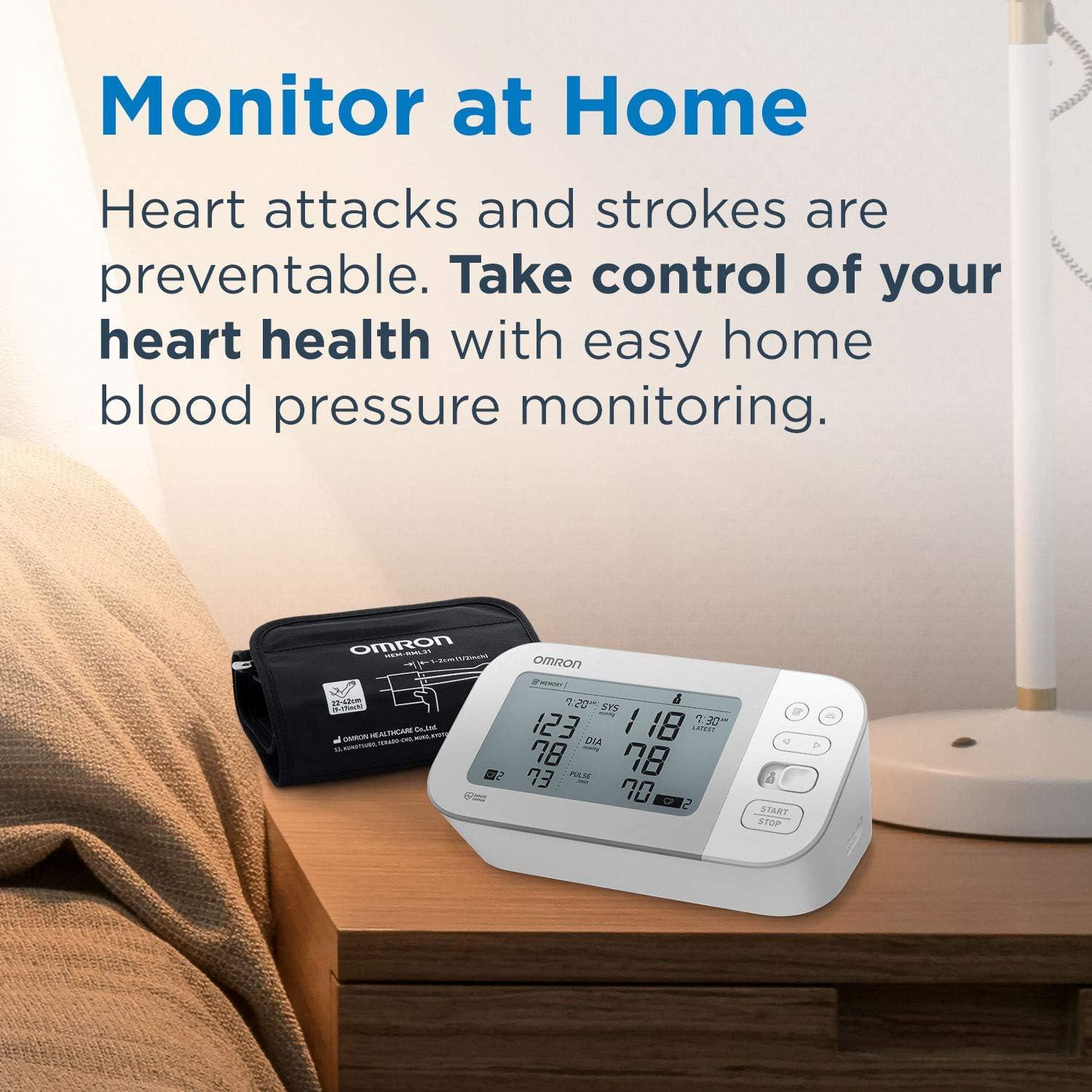 OMRON Gold Blood Pressure Monitor - Bluetooth Upper Arm Cuff - Stores ...